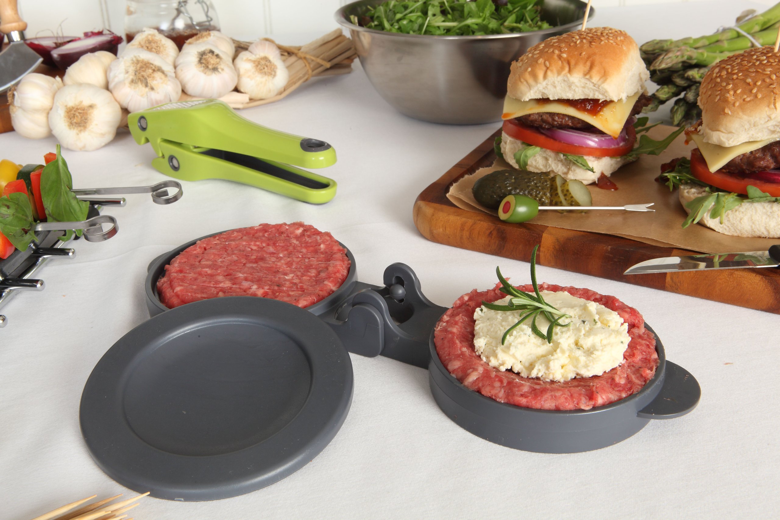 Snapklik.com : Swift Stuffed Burger Press Stuffed Burger Maker