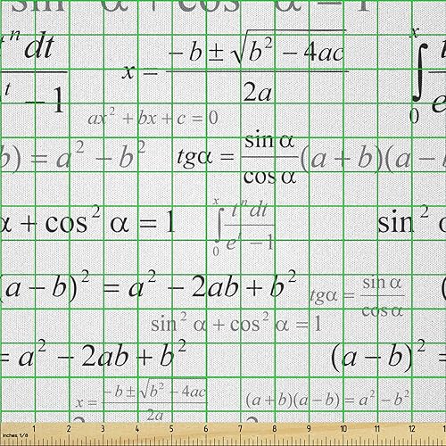 Snapklik.com : Math Themed Fabric By The Yard, Minimal Print Of ...