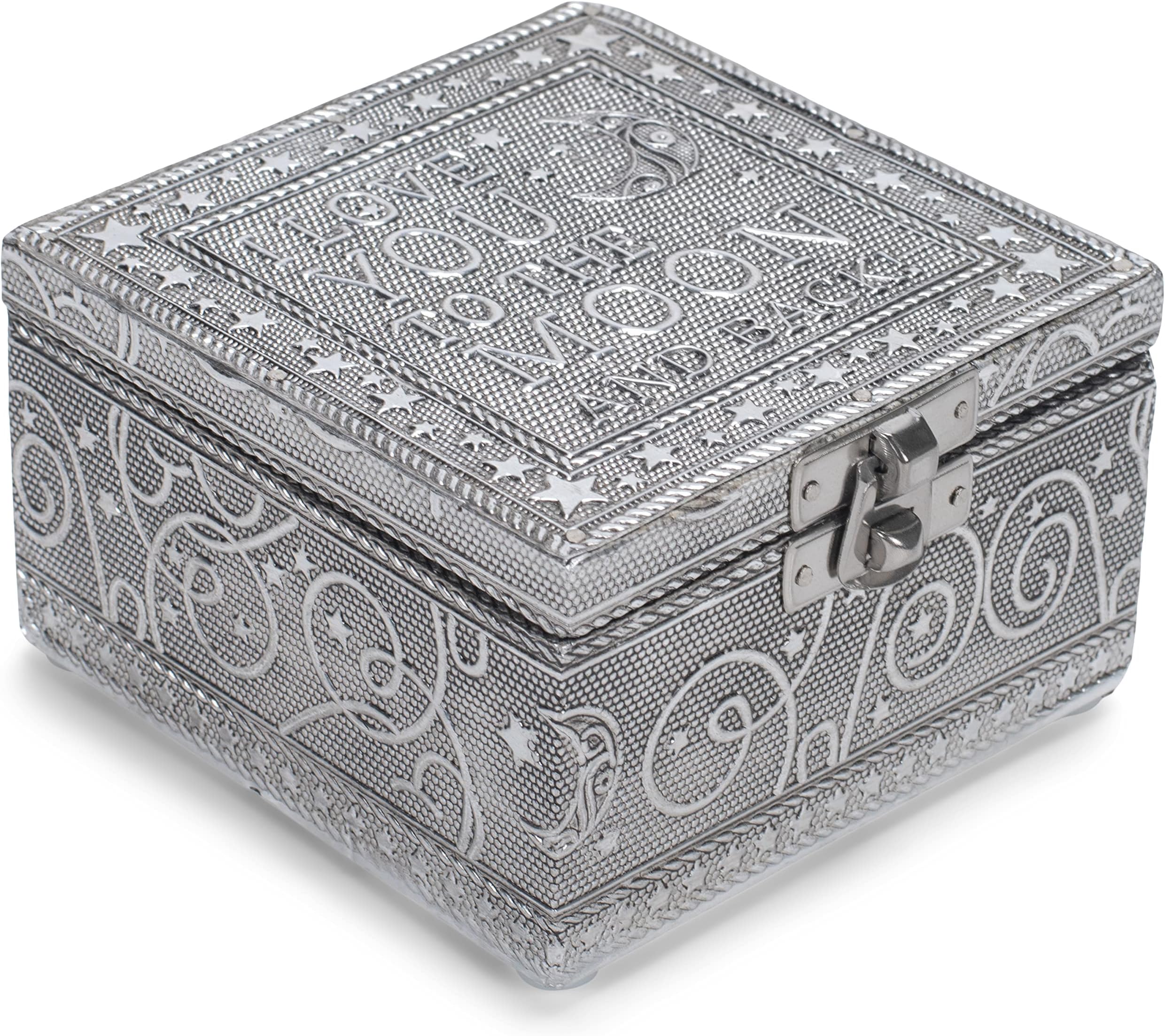 Amazon.com: Hipiwe Vintage Metal Jewelry Box Small Trinket Storage Box ...