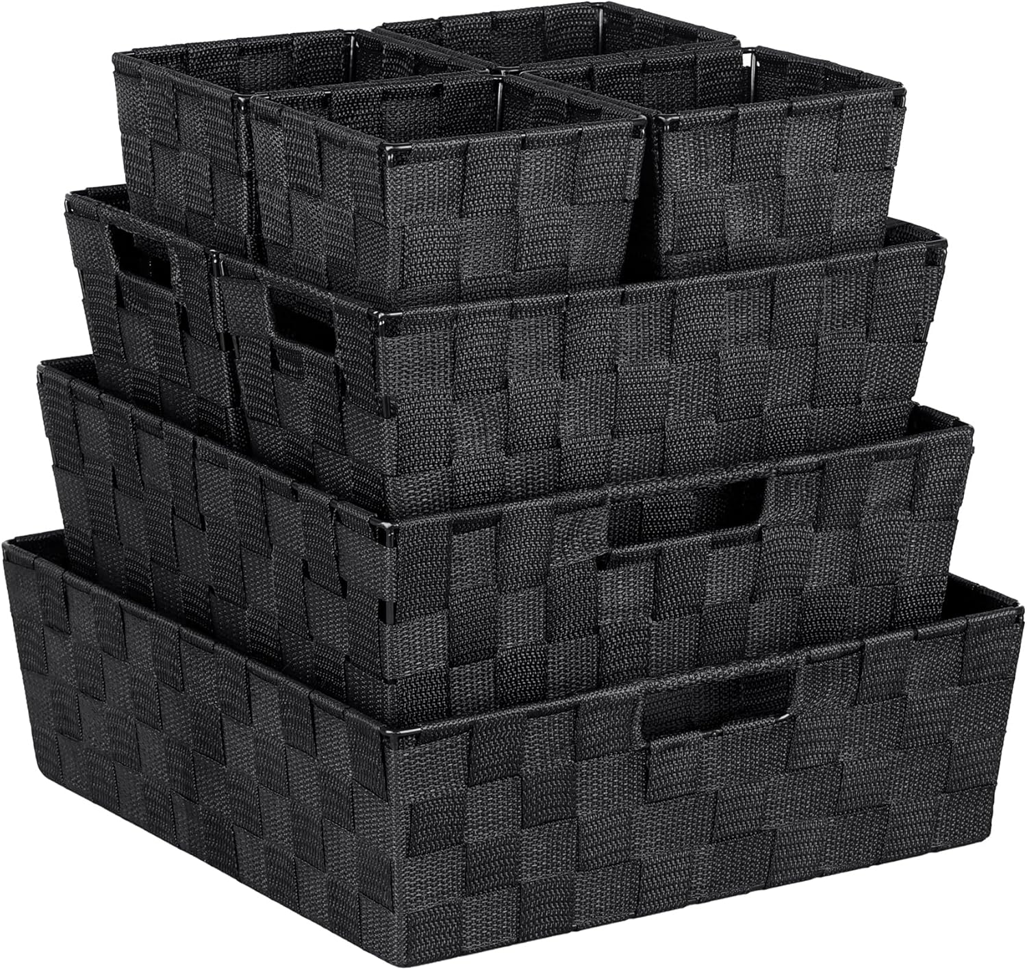 Amazon.com: Bosrihomst Woven Baskets - Storage Baskets (Set of 8) with ...