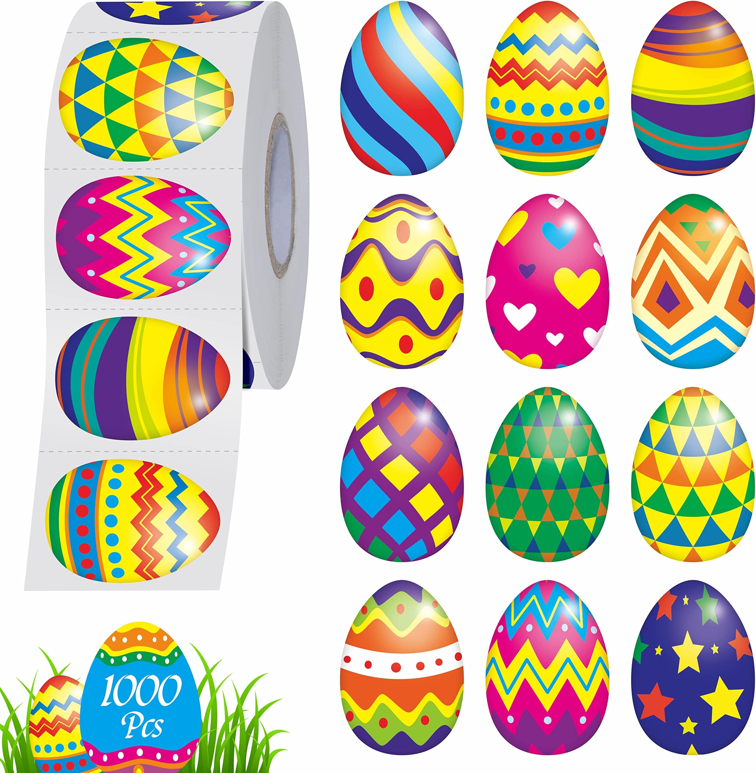 Amazon.com: Wonmon 360 PCS Easter Bunny Stickers for Kids, Colorful ...