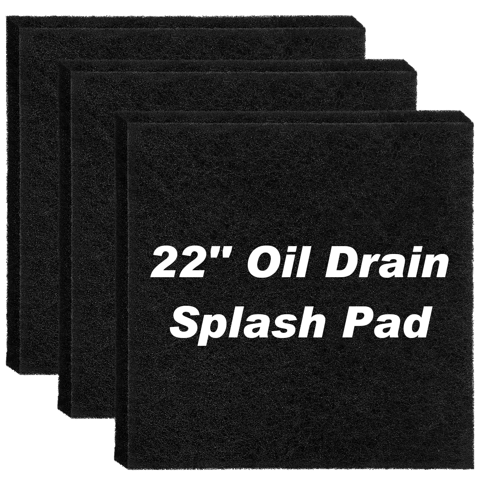 Snapklik.com : 3 Pcs 22 Oil Drain Splash Pad, Heat-Resistant Square No ...