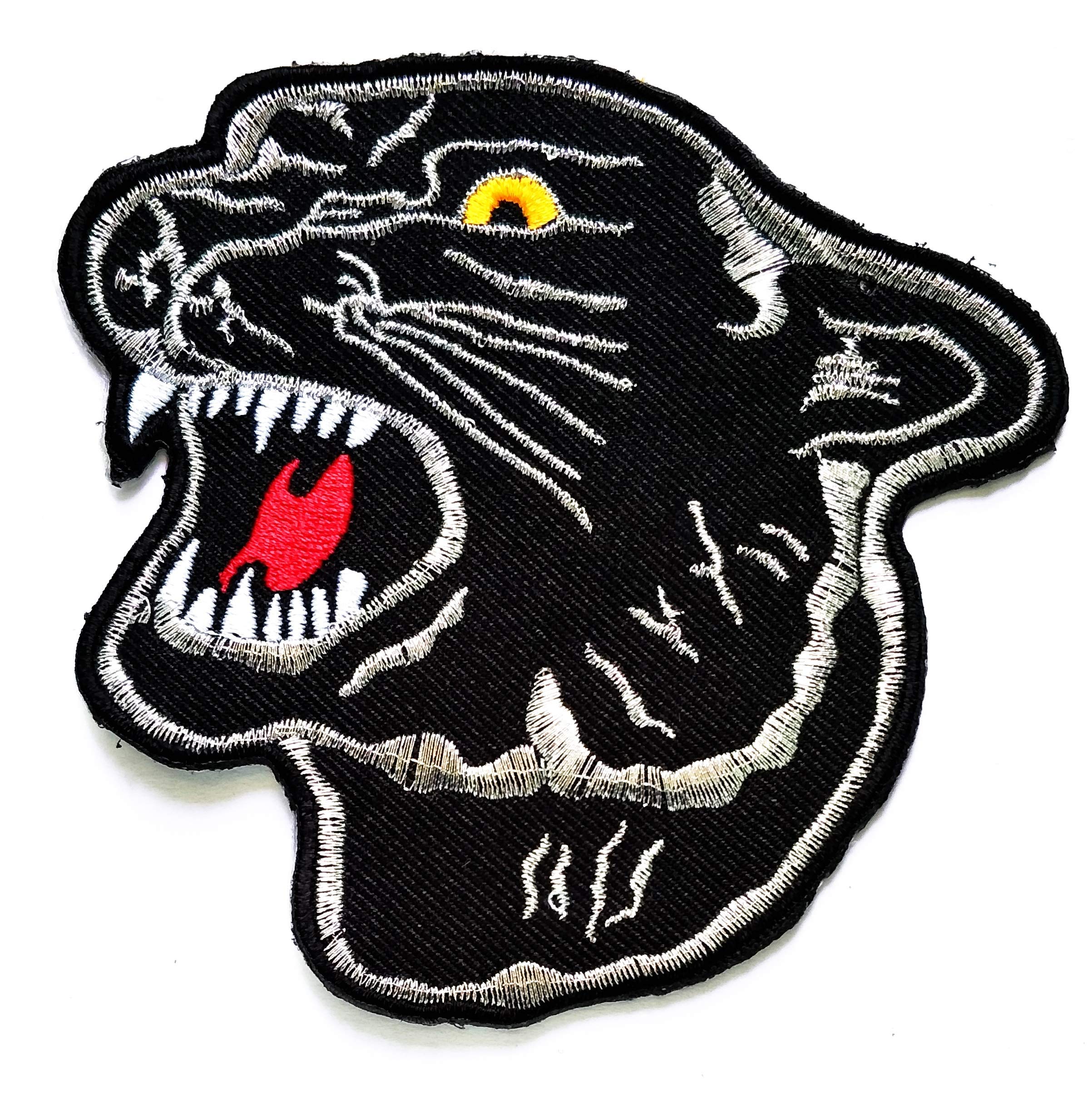 Tigre De Dibujos Animados Rugiendo En Blanco Y Negro