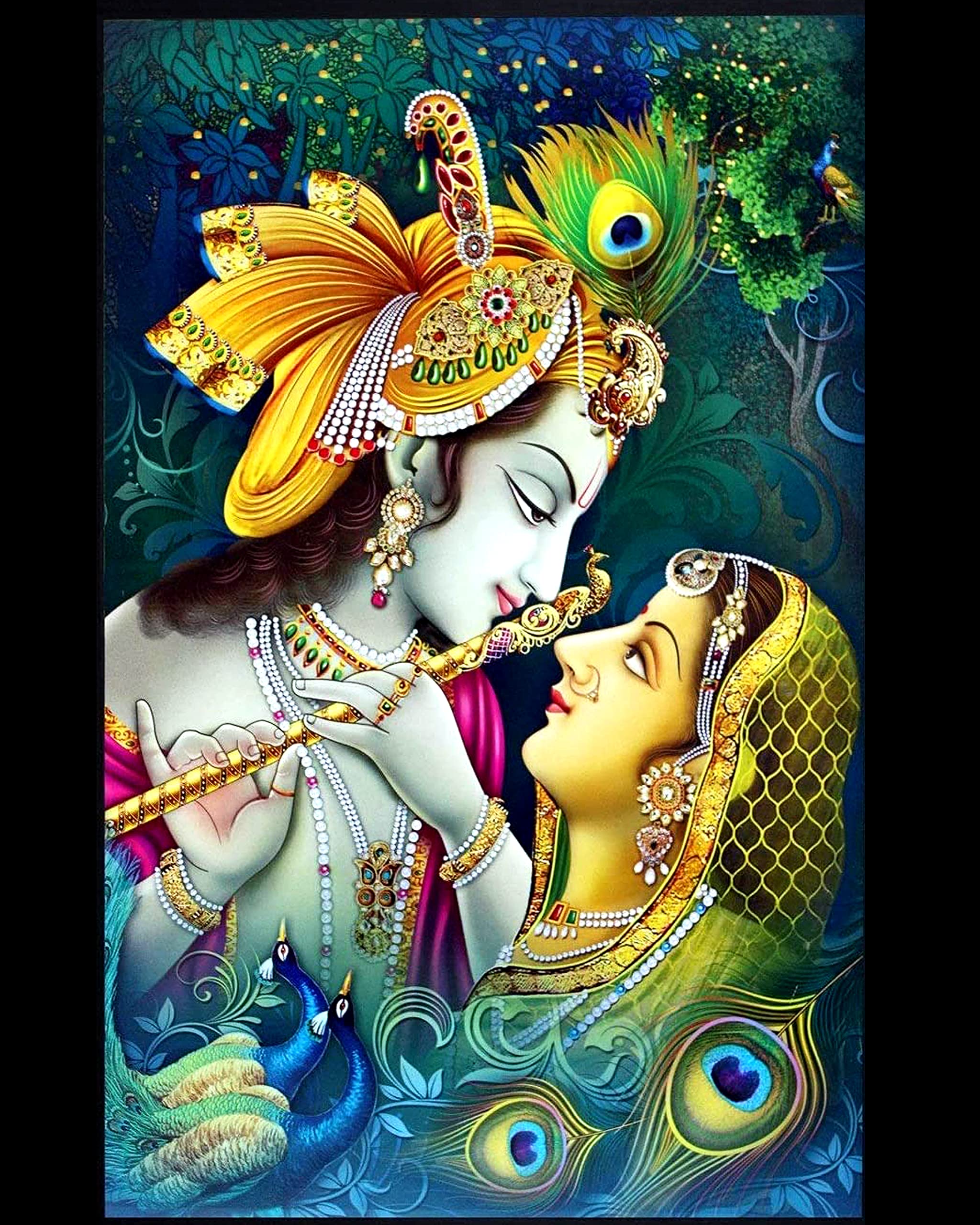 Buy KDST Lord Radha krishna 12 x 15 inch Shri Bhuma Collection Online ...