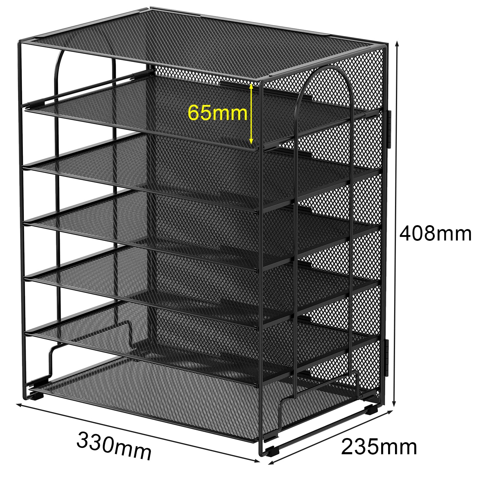 EasyPAG 6 Tier Desktop A4 Mesh in Tray Office Desk File Holder Paper ...