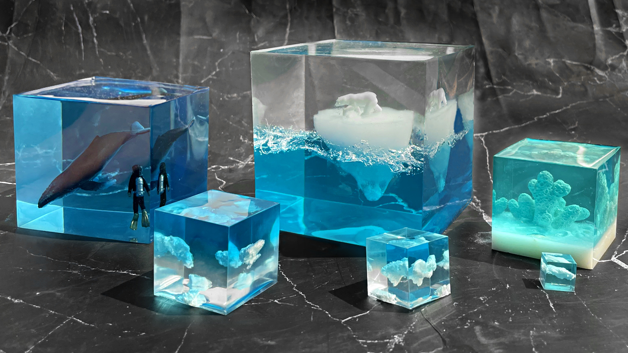 Watch Multi-size Clear Silicone Cube Molds on Amazon Live