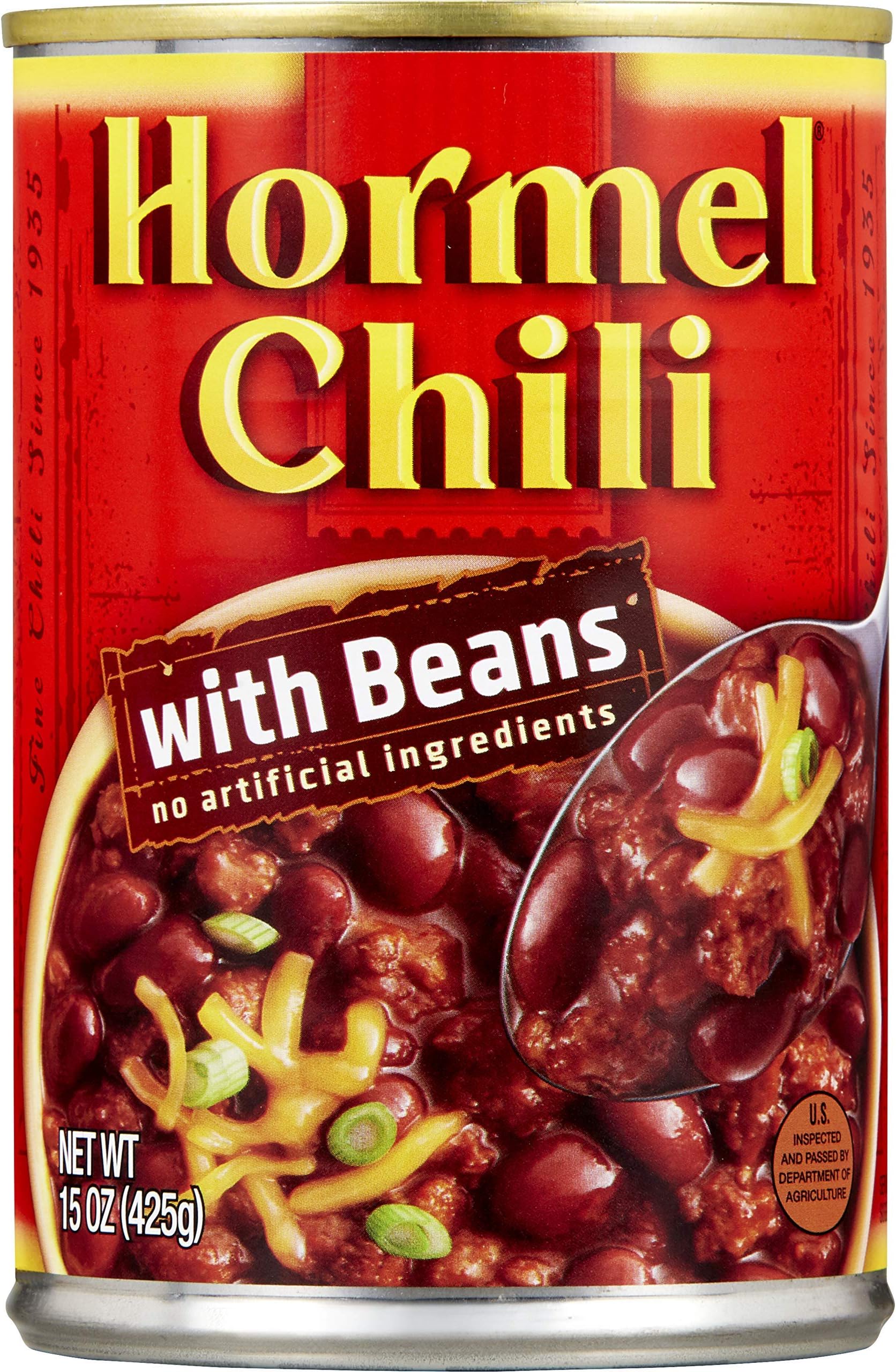 Amazon.com : Hormel Chili With Beans 15 Oz (8 Pack) : Grocery & Gourmet ...