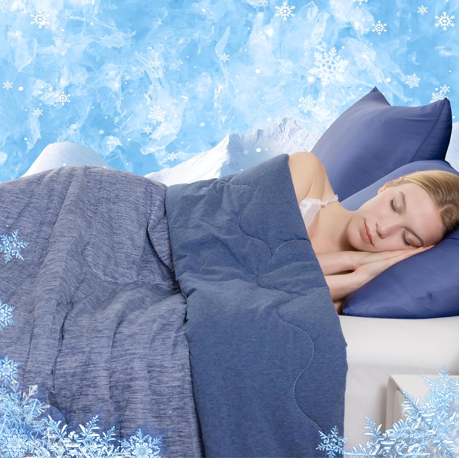 Amazon.com: Syalife Cooling Comforter King Size, Summer Comforter with ...