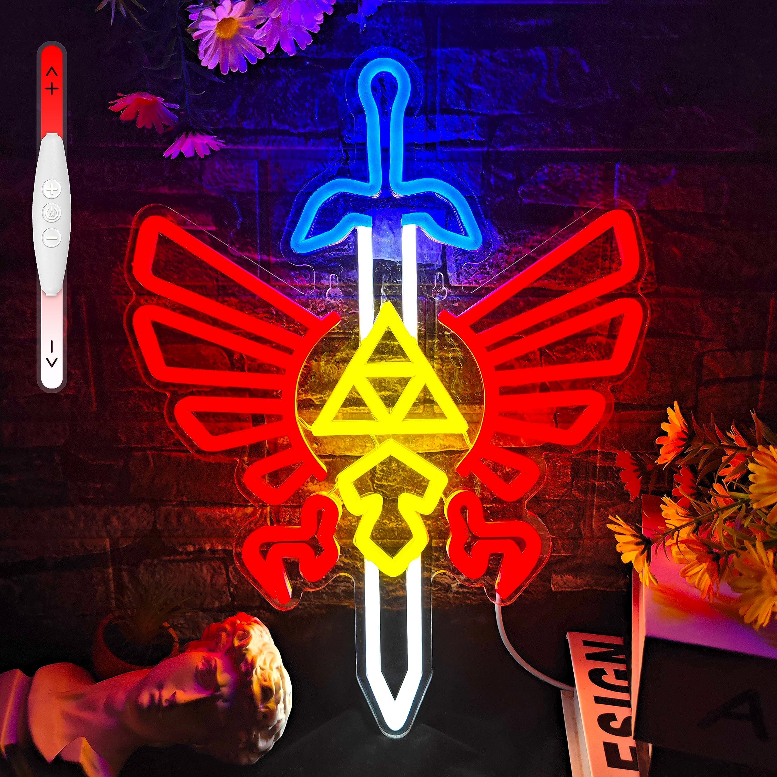 Amazon.com : Sword Neon Sign Gamer Neon Signs for Wall Decor Gaming ...