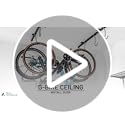 Amazon.com: Teal Triangle Ceiling Mounted Bike Rack for Garage ...