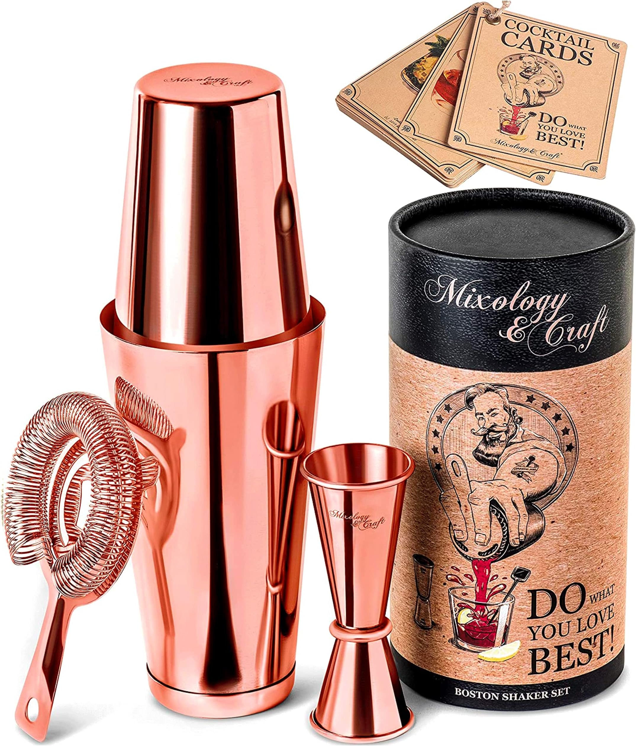 Amazon.com: Cocktail Kingdom® Essential Cocktail Set - Copper-Plated ...