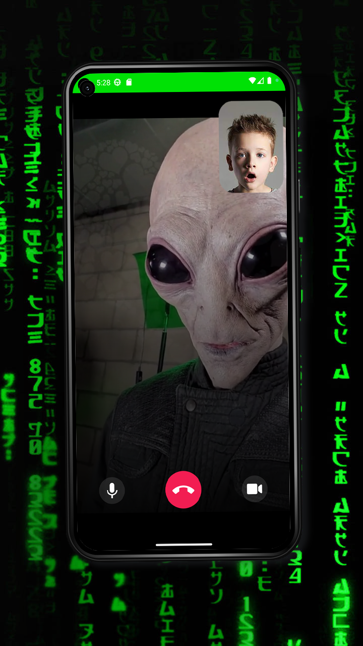 Incoming Video Call From Alien Fake Video Voice Call & Texting ...