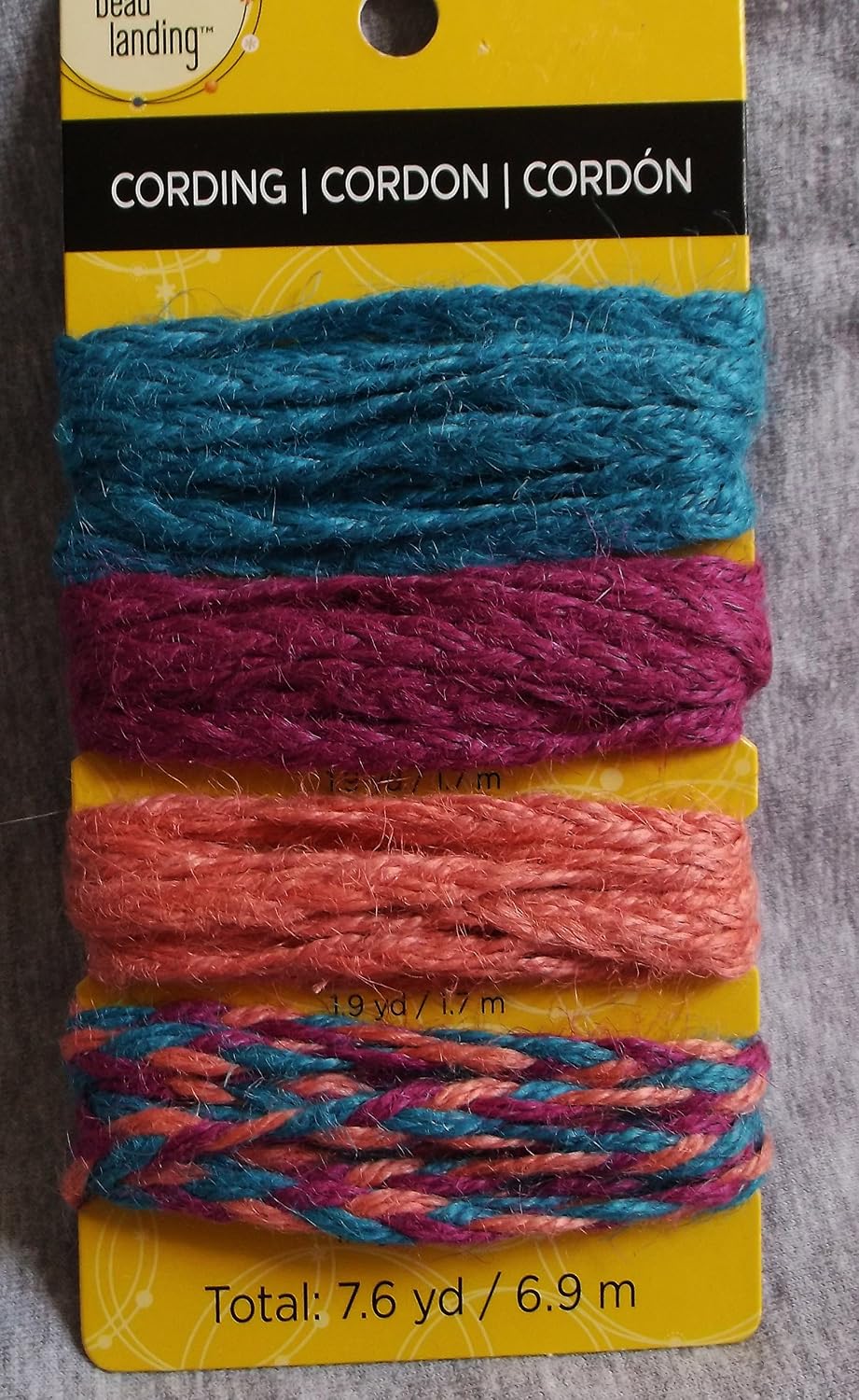 Amazon.com: Bead Landing Cording - 4 Colors - 3 Solid and 1 Braided ...