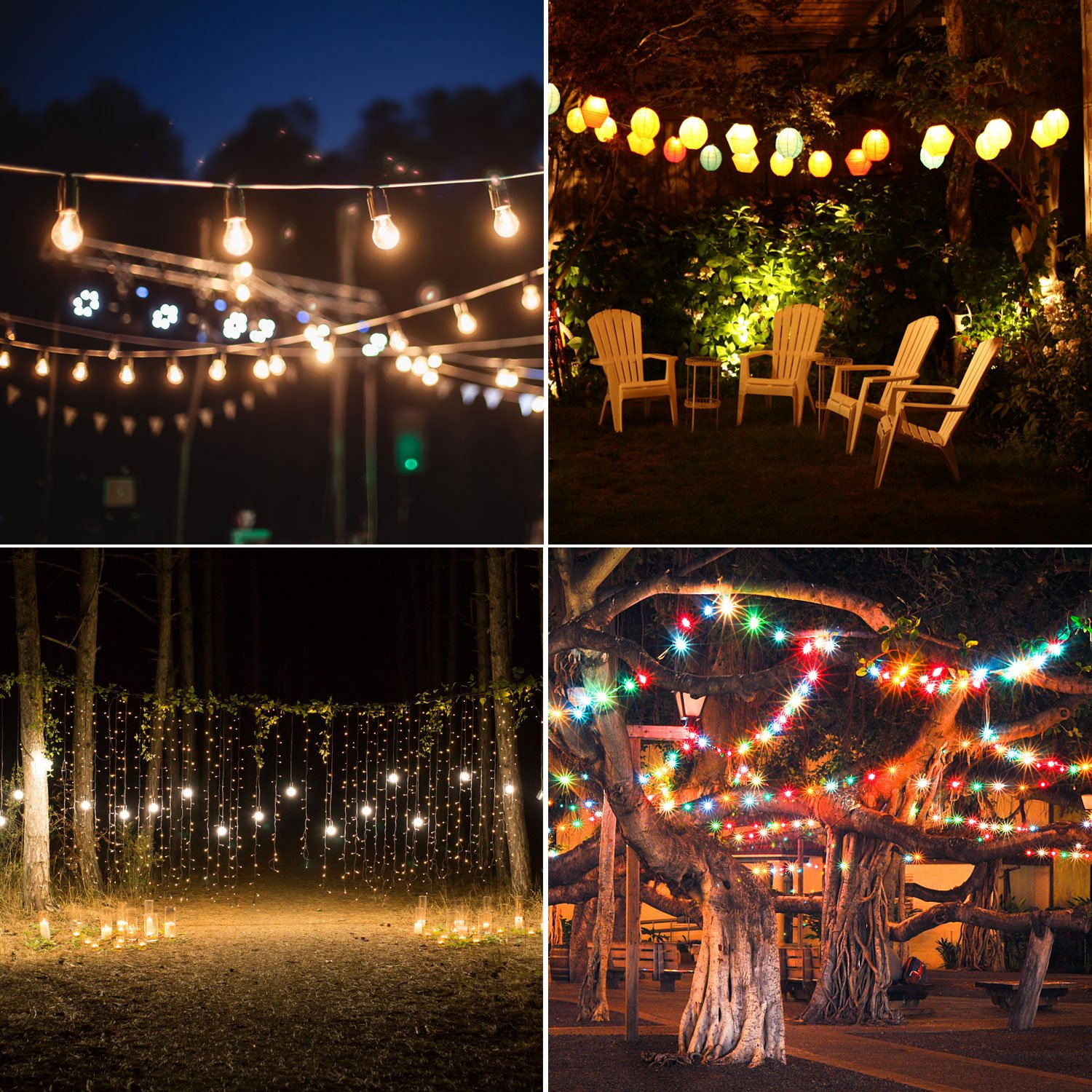 Snapklik.com : ANDOT Outdoor Hanging Light Kit, 1/16Inch,7x7, 130ft ...