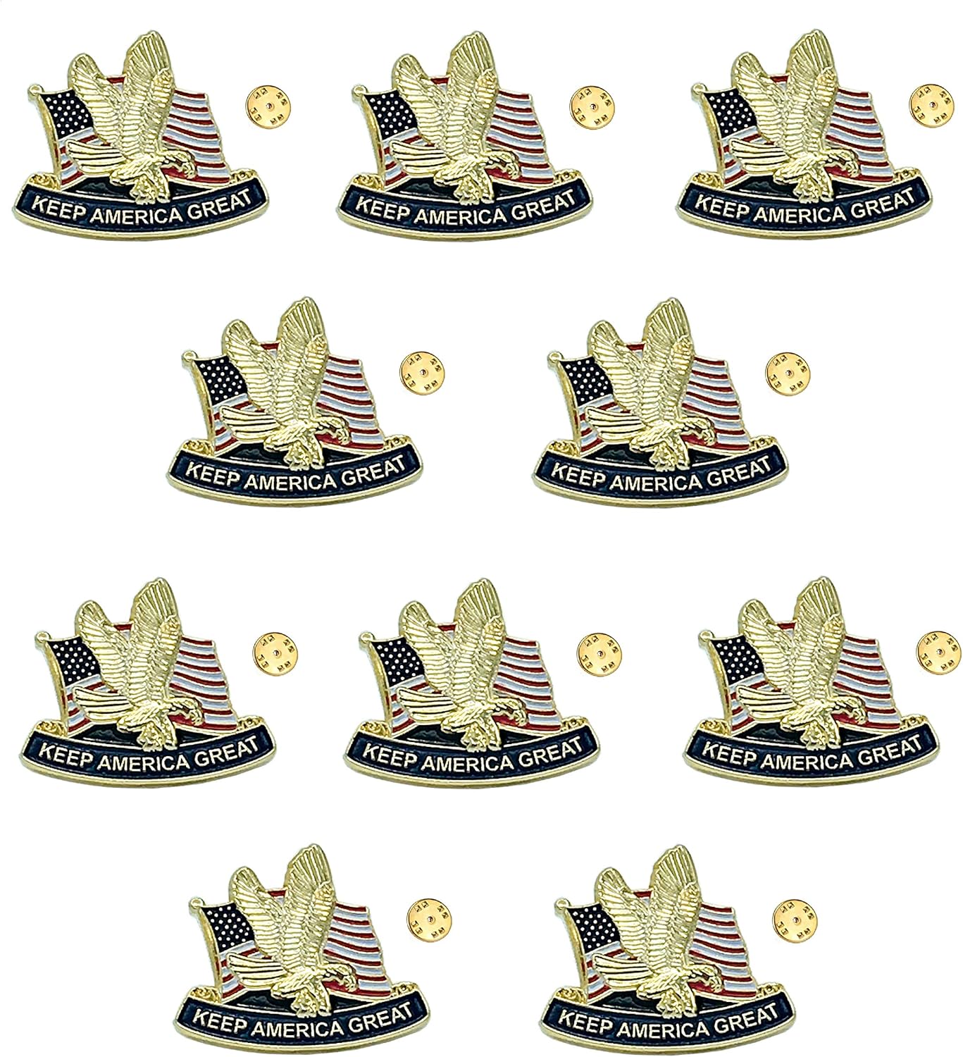 Amazon.com: Donald Trump 2020 USA Lapel Pin - 'Keep America Great' USA ...