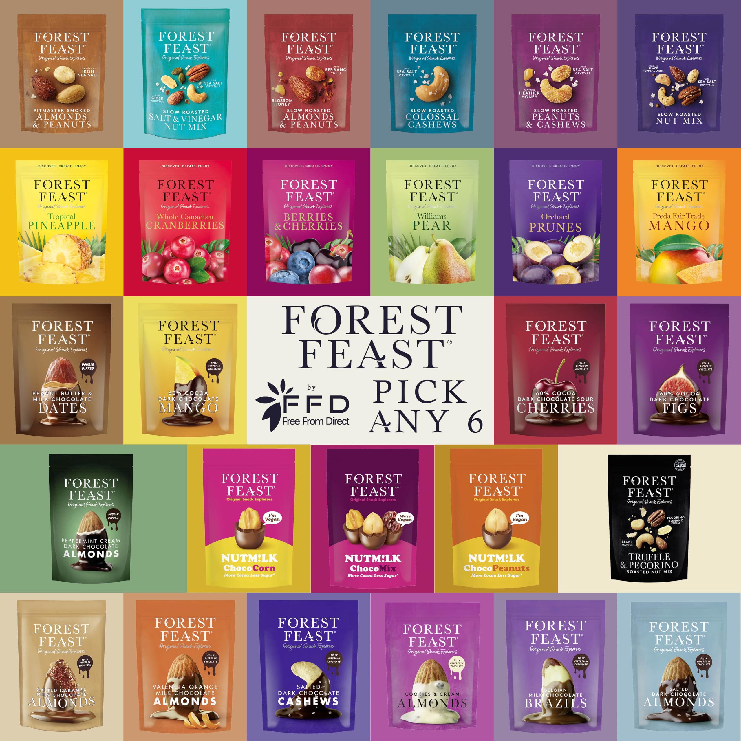 Forest Feast Pick Any 6 from 27 Varieties - Including Dried Mango ...