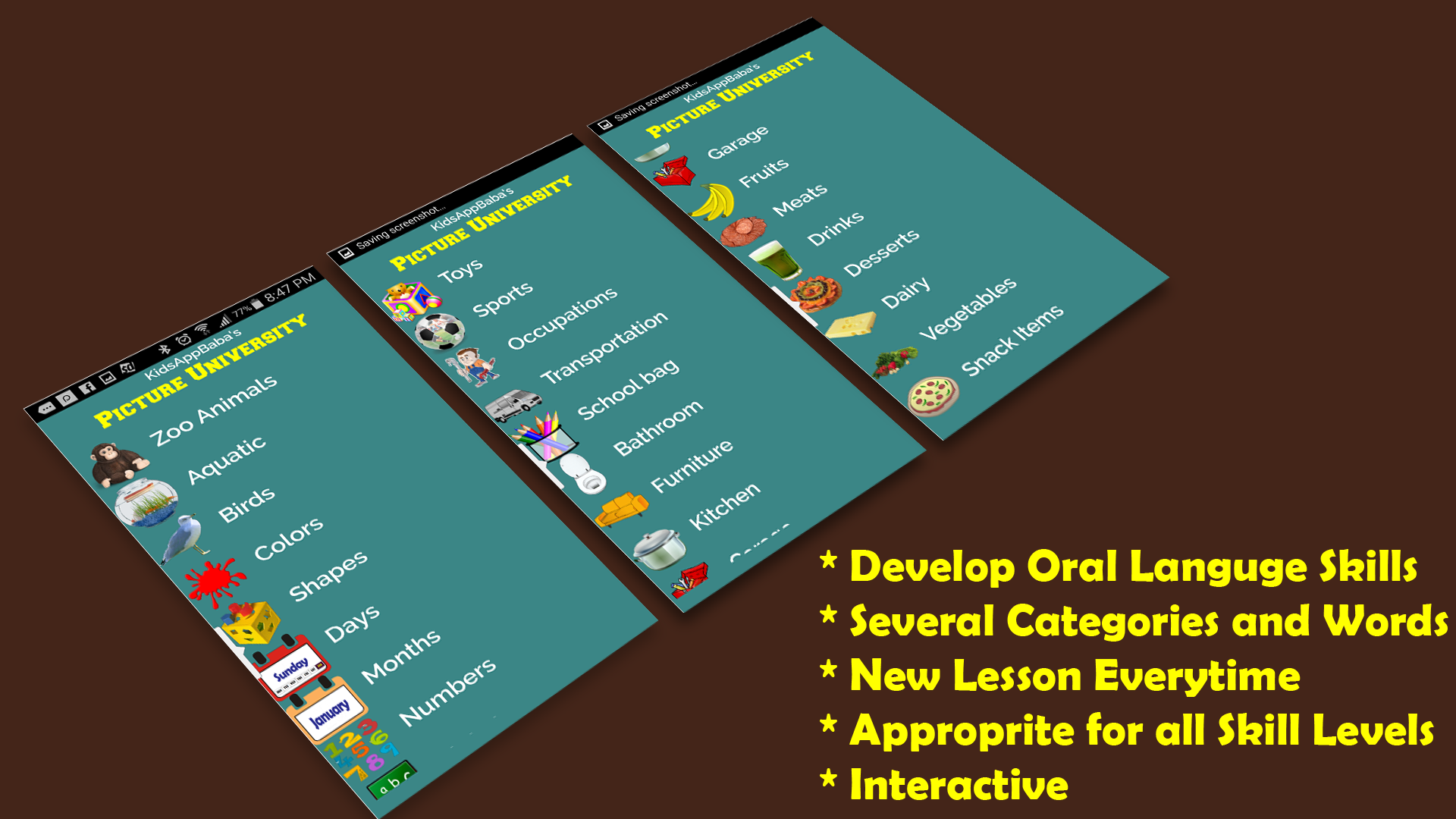 Aphasia Category Picture Sound Cards - App on Amazon Appstore