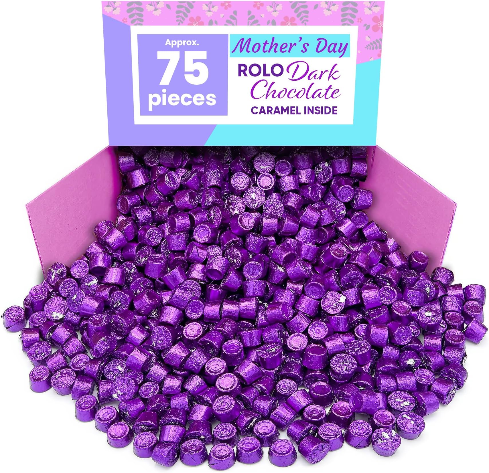 Amazon.com : Rolo Dark Chocolate Candy with Caramel Inside - 1 Pounds ...