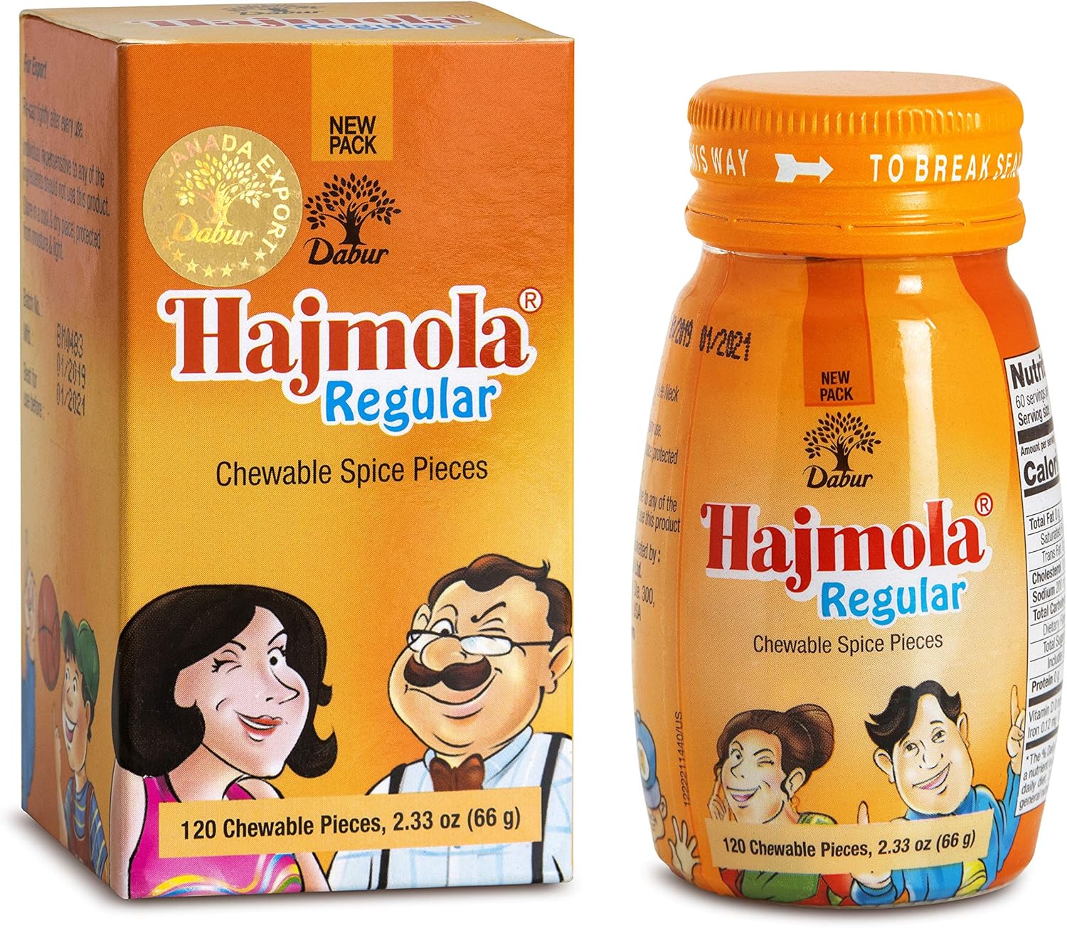 Amazon.com: Hajmola Regular tabs - Chewable Spice Pieces (Pack of 3 ...