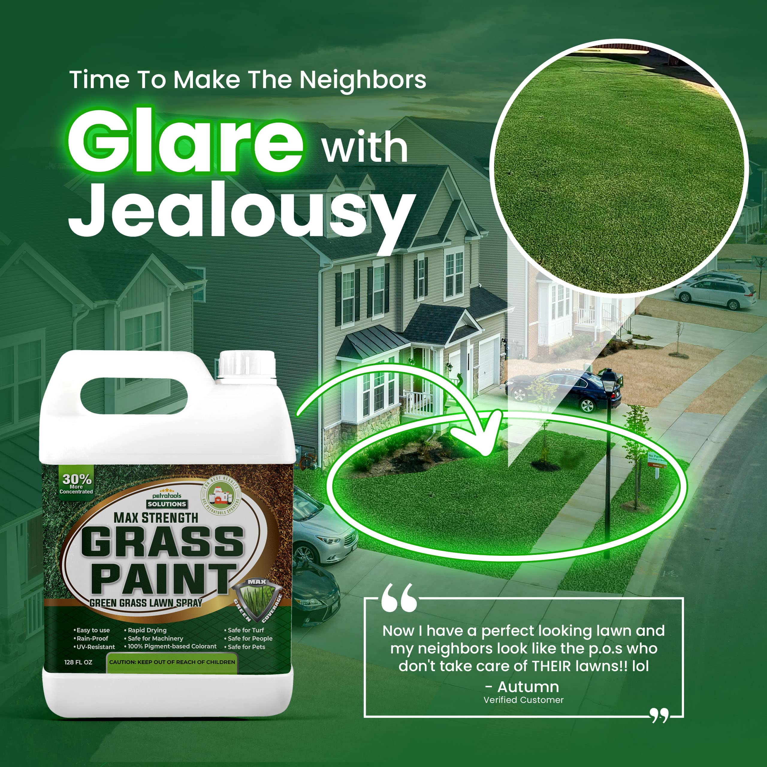 Snapklik.com : PetraMax Grass Paint Max Strength, Green Grass Lawn ...