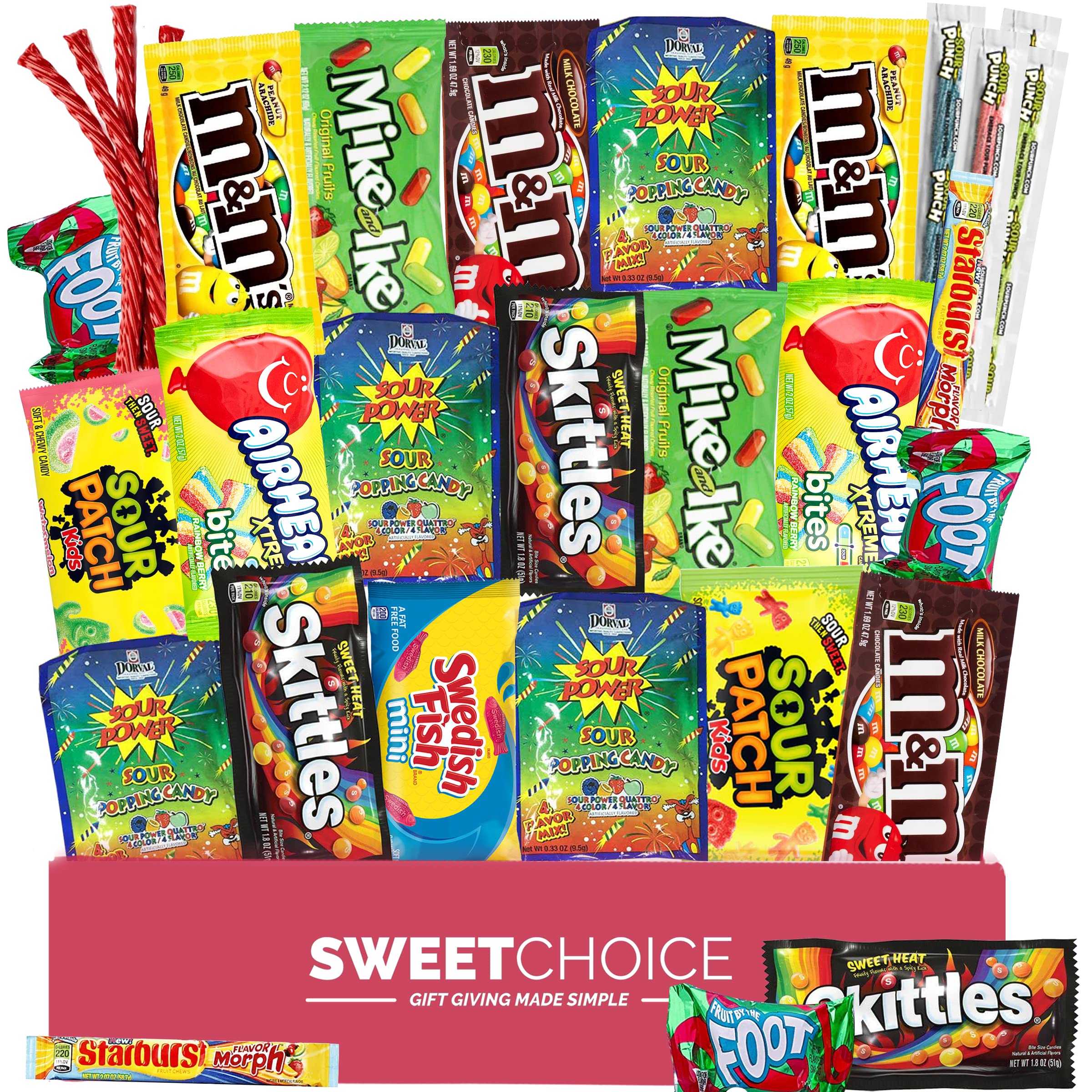Buy Bite Size Candy Variety pack Gift box Care Package - (40 count) A ...