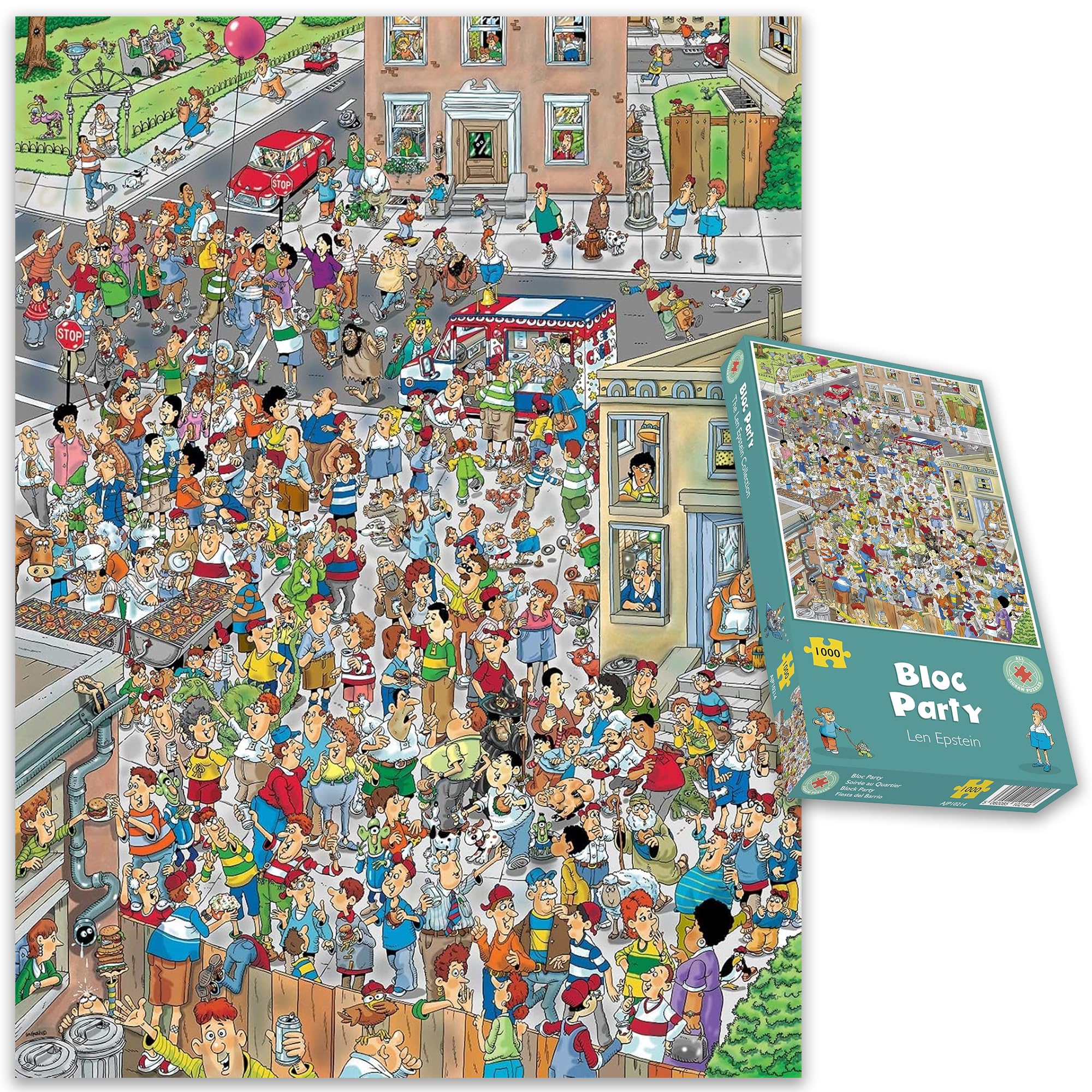 Amazon.com: Jigsaw Puzzles 1000 Pieces for Adults - Bloc Party by Len ...
