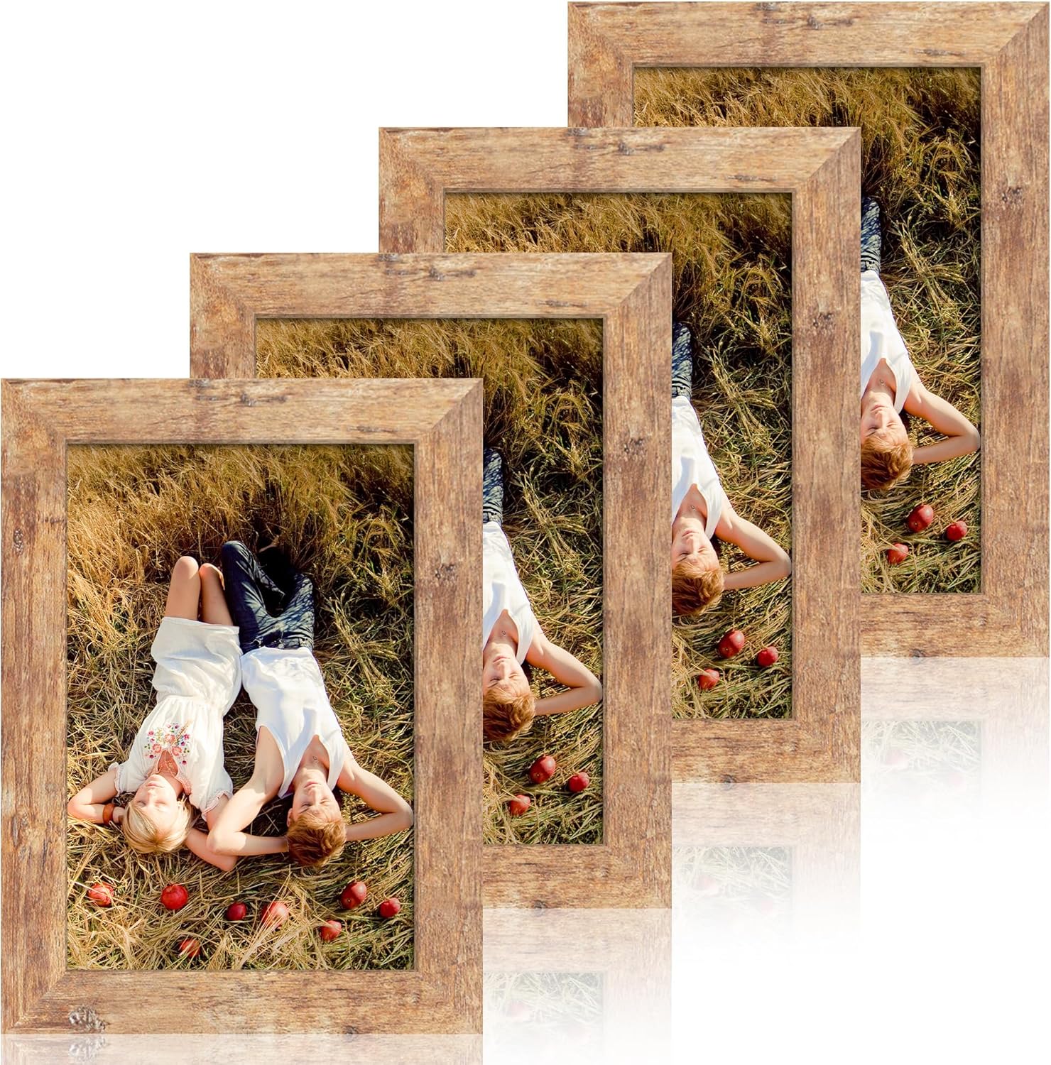 Amazon.com - iRahmen 6x9 Picture Frame Set of 4, High Definition Real ...