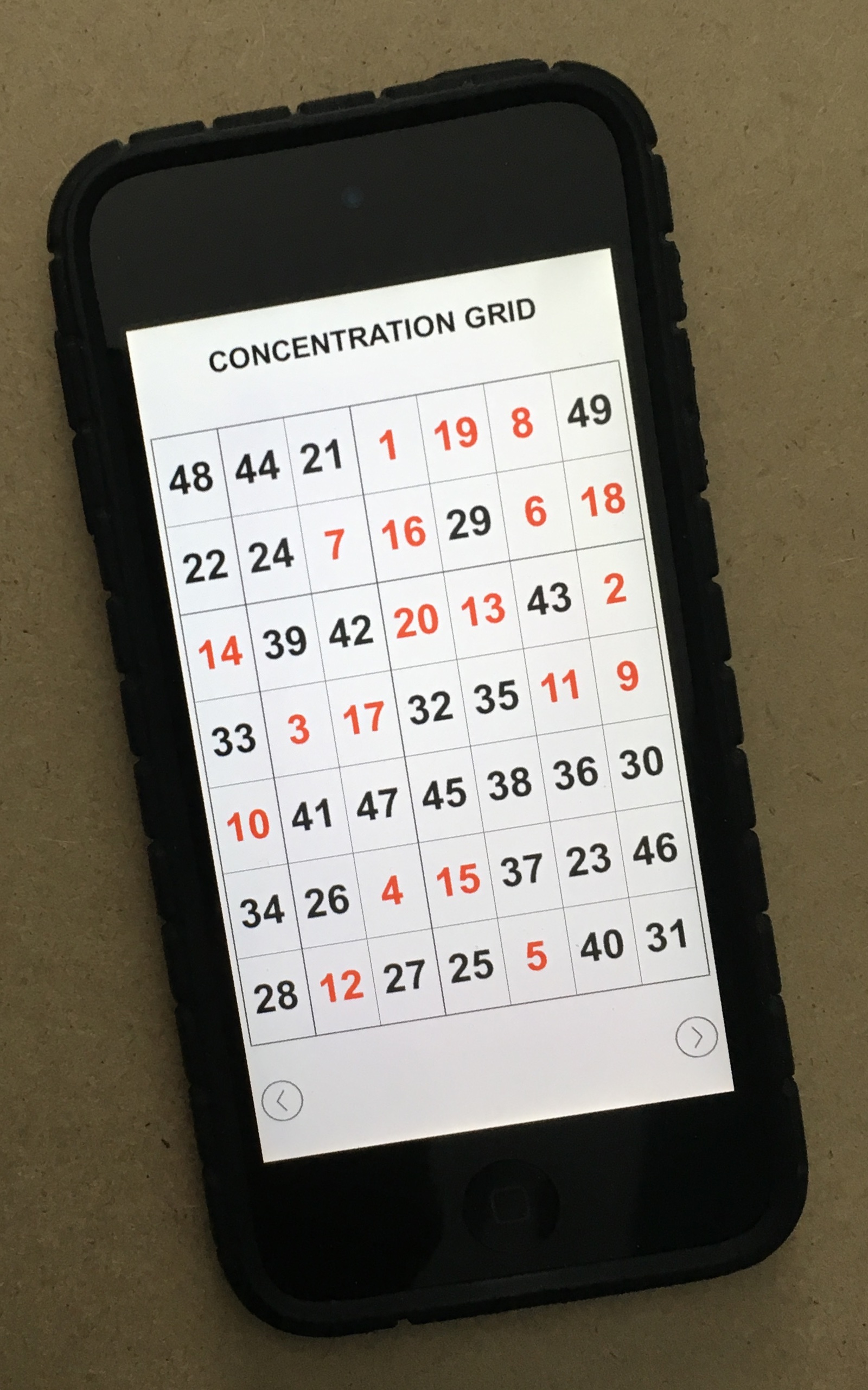 Concentration Grid - mental focus grids - App on Amazon Appstore