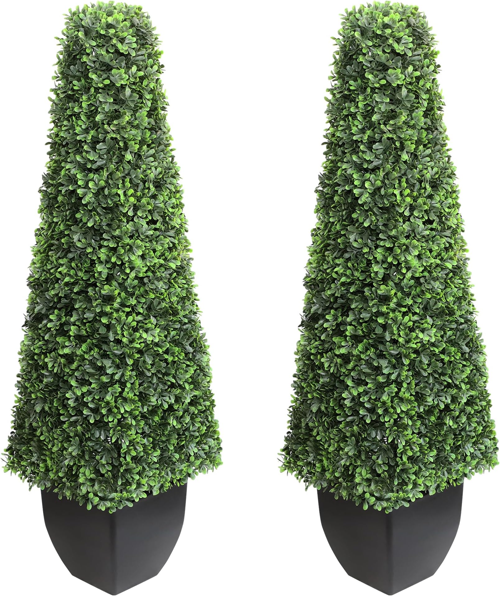 Amazon.com - HN HOLD NATURE 3ft Faux Boxwood Plants Outdoor, Boxwood ...