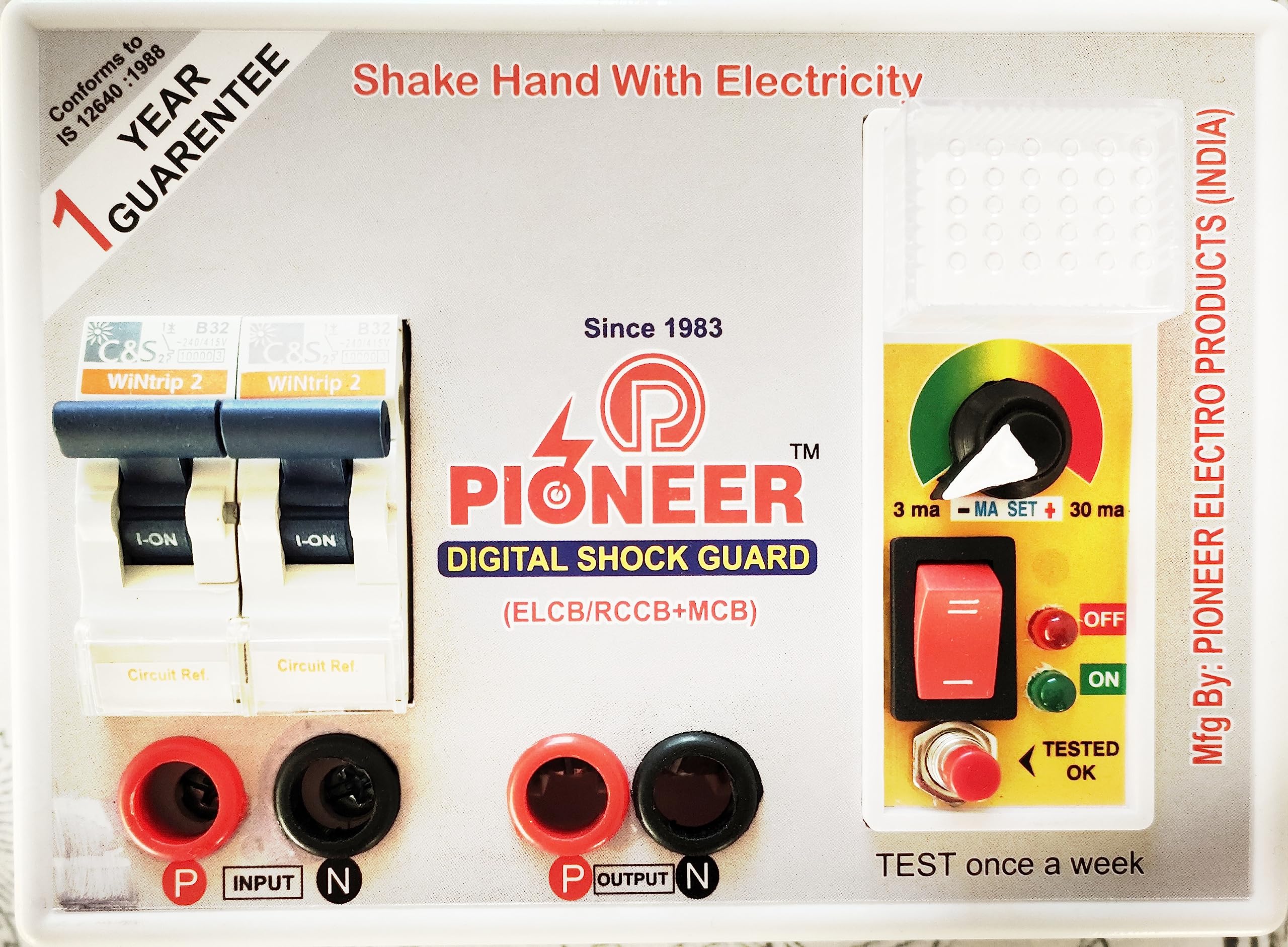 Pioneer Digital Shock Guard Single Phase (20 AMP DPSVLED) : Amazon.in ...