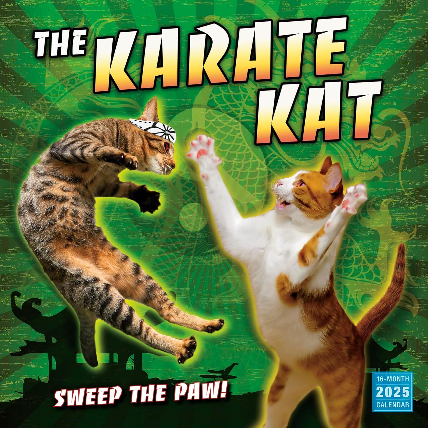 The Karate Kat 2025 Wall Calendar, 16-Month Humor & Comic Calendar, 12" x 12"