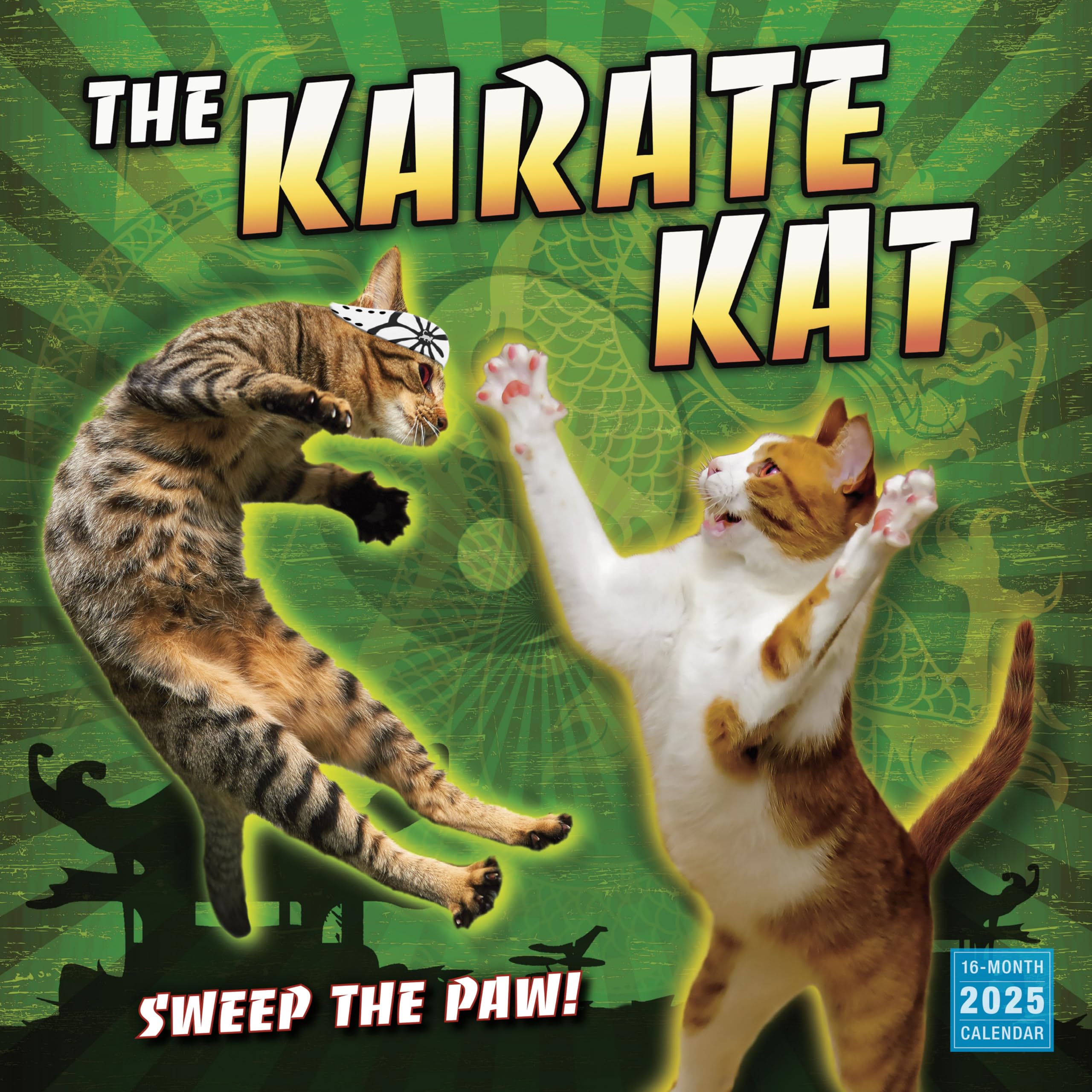 The Karate Kat 2025 Wall Calendar, 16-Month Humor & Comic Calendar, 12 ...