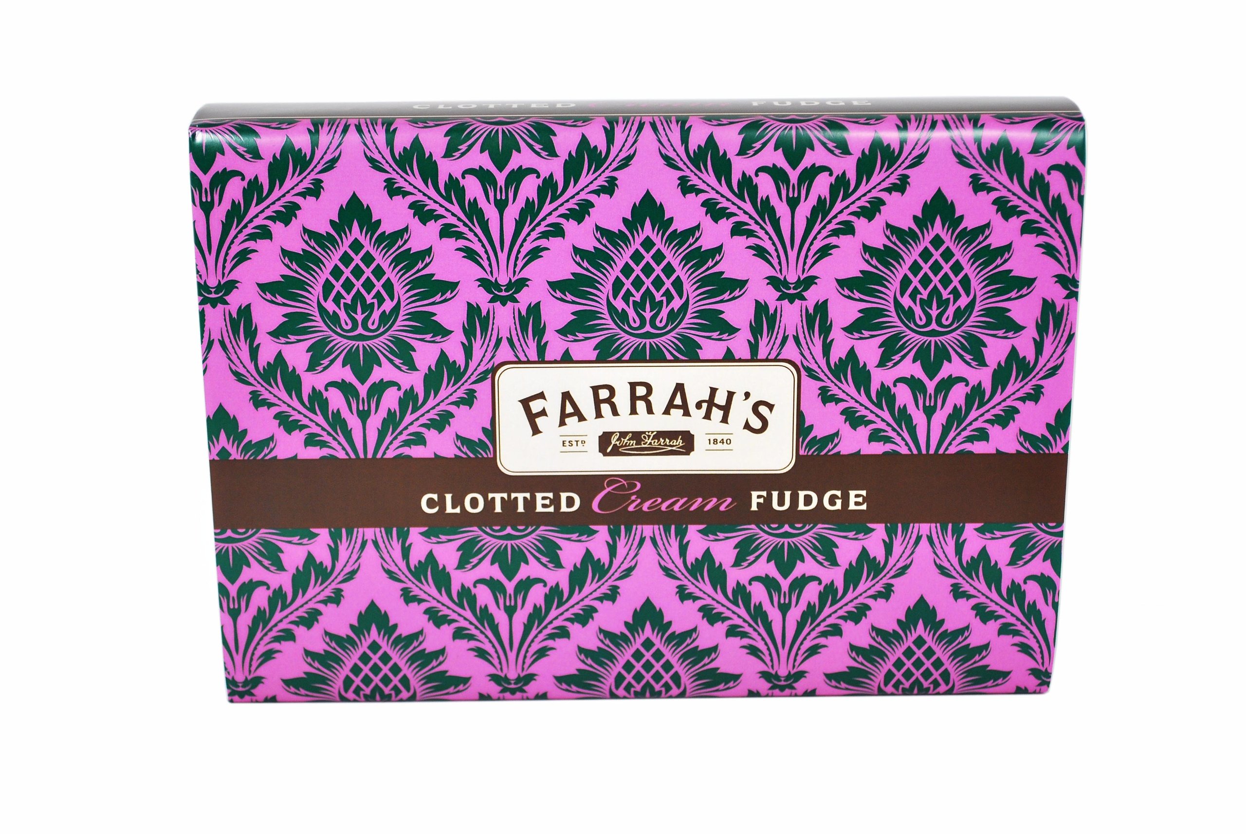 Farrah's of Harrogate - Designer Box with Clotted Cream Fudge, 300g ...