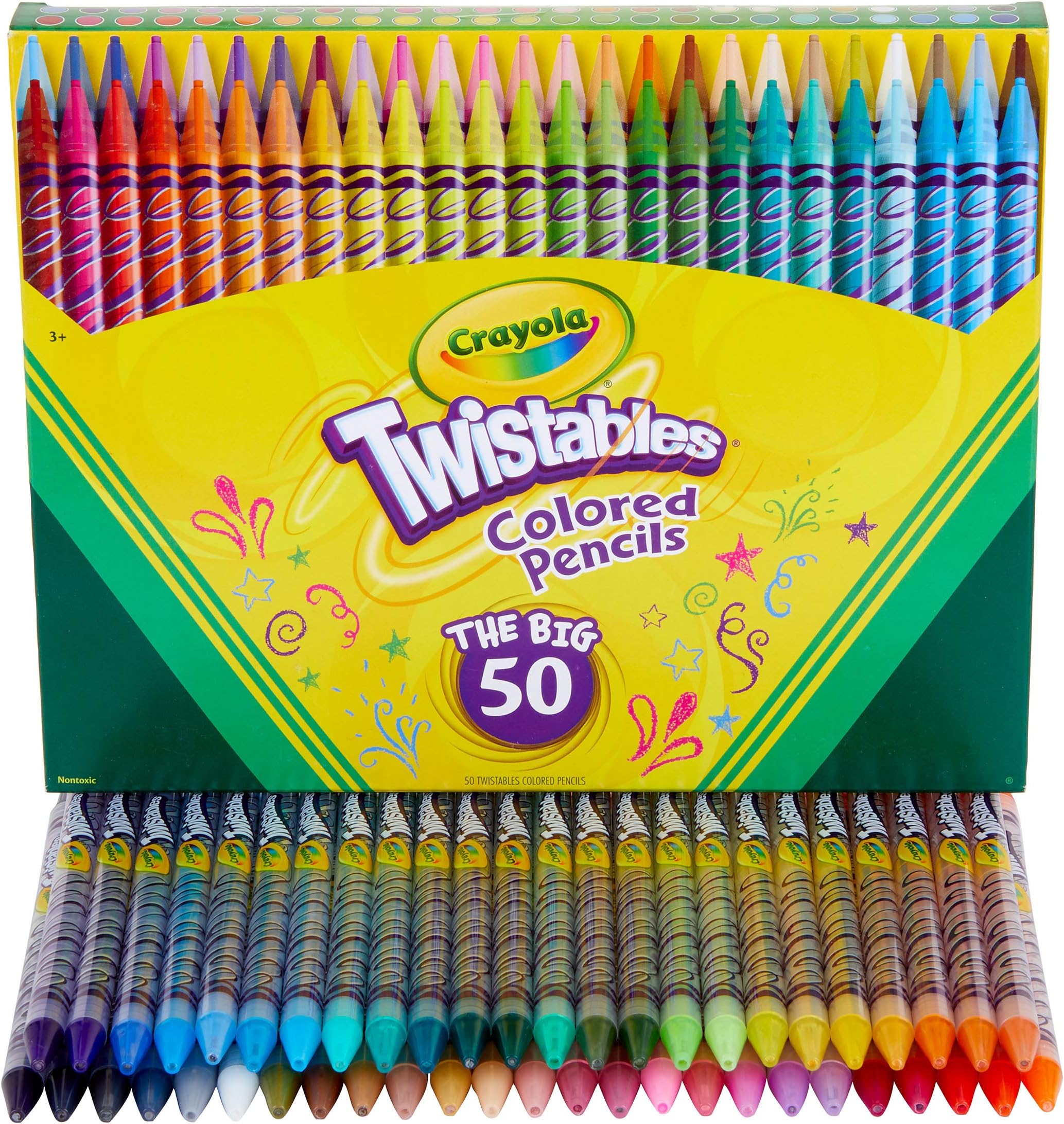 Amazon.com: Crayola Super Tips Coloring Art Case SuperTips Washable ...