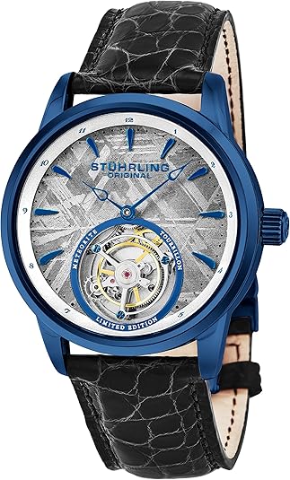 Amazon.com: Stuhrling Original Mens Mechanical Tourbillon Watch, Grey ...