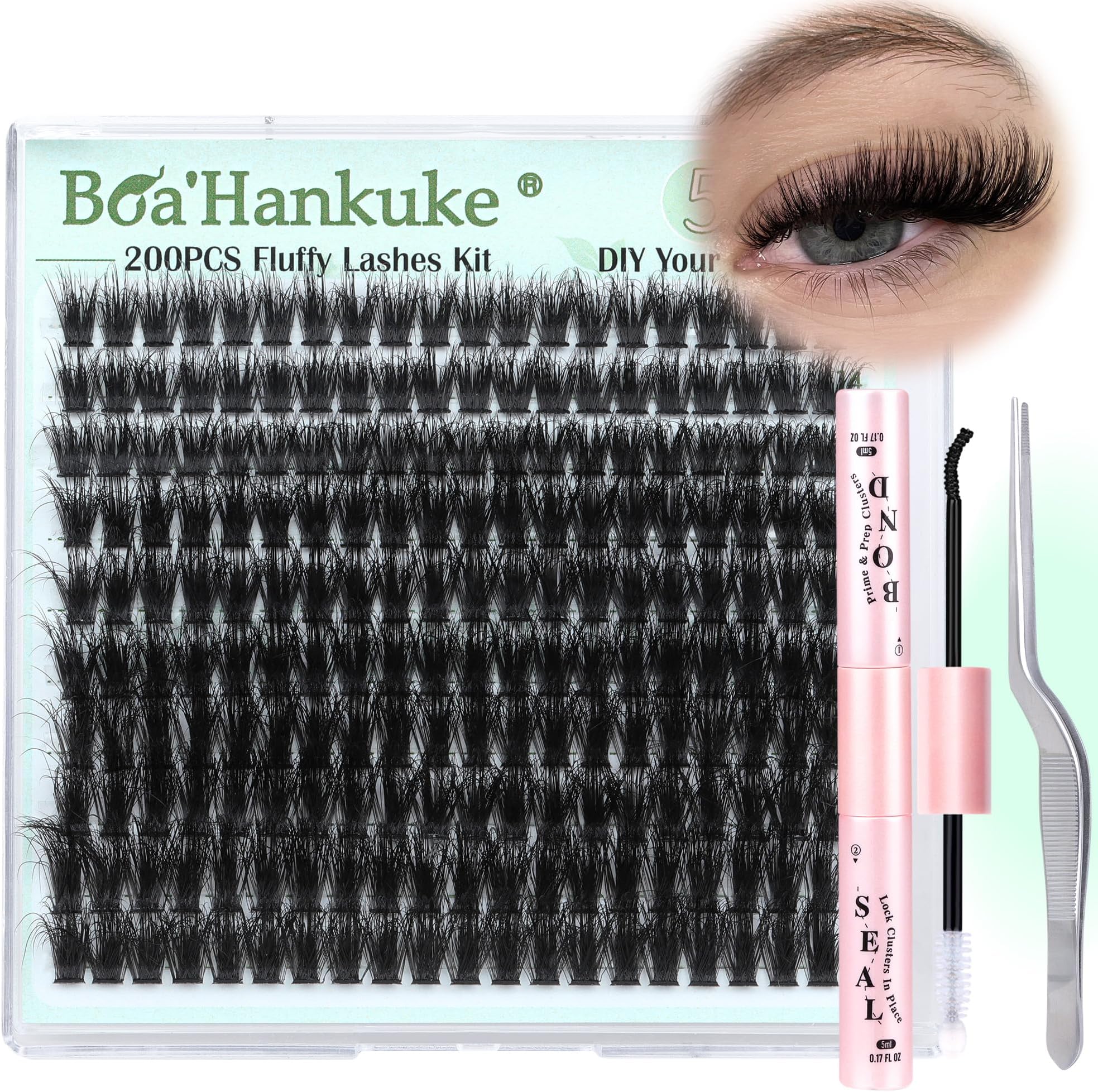 Amazon.com: Lash Extension Kit 320Pcs Eyelash Clusters Kit Thick Lash ...
