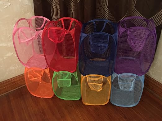 Amazon.com: Home Useful Foldable Pop up Washing Laundry Basket Bag Bin ...