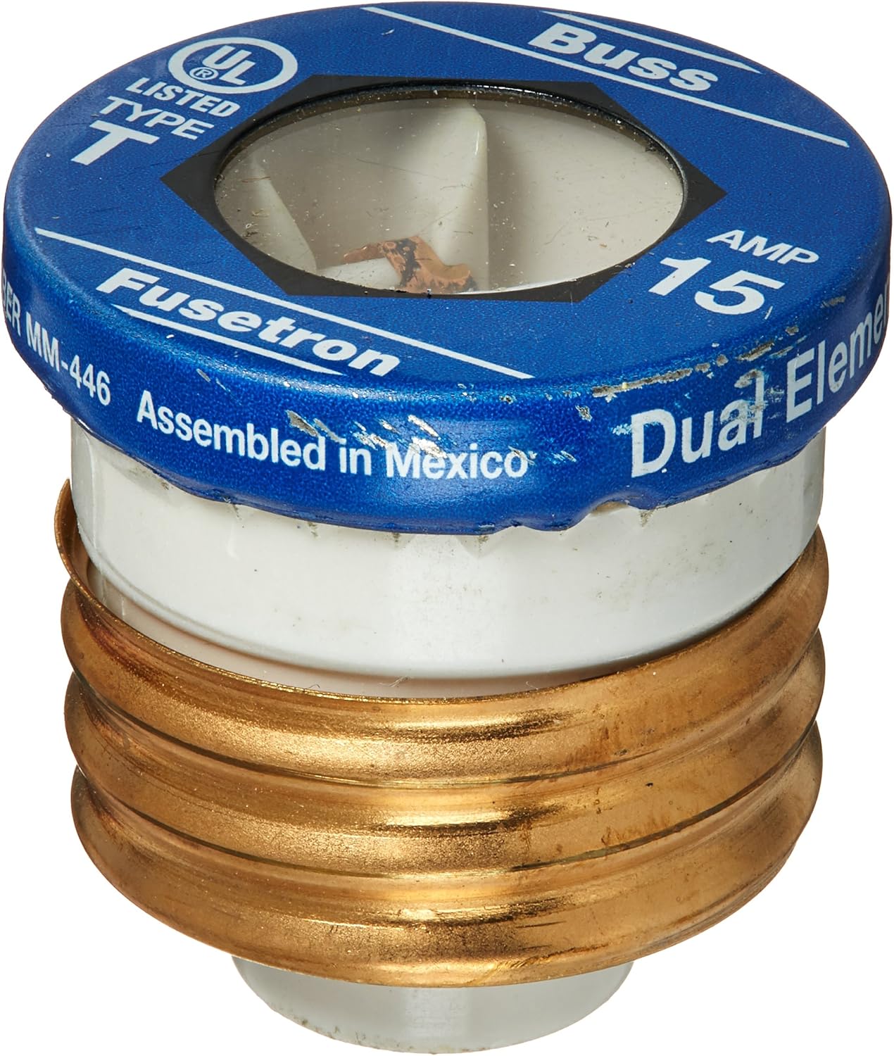 Bussmann T-15 15 Amp Type T Time-Delay Dual-Element Edison Base Plug ...