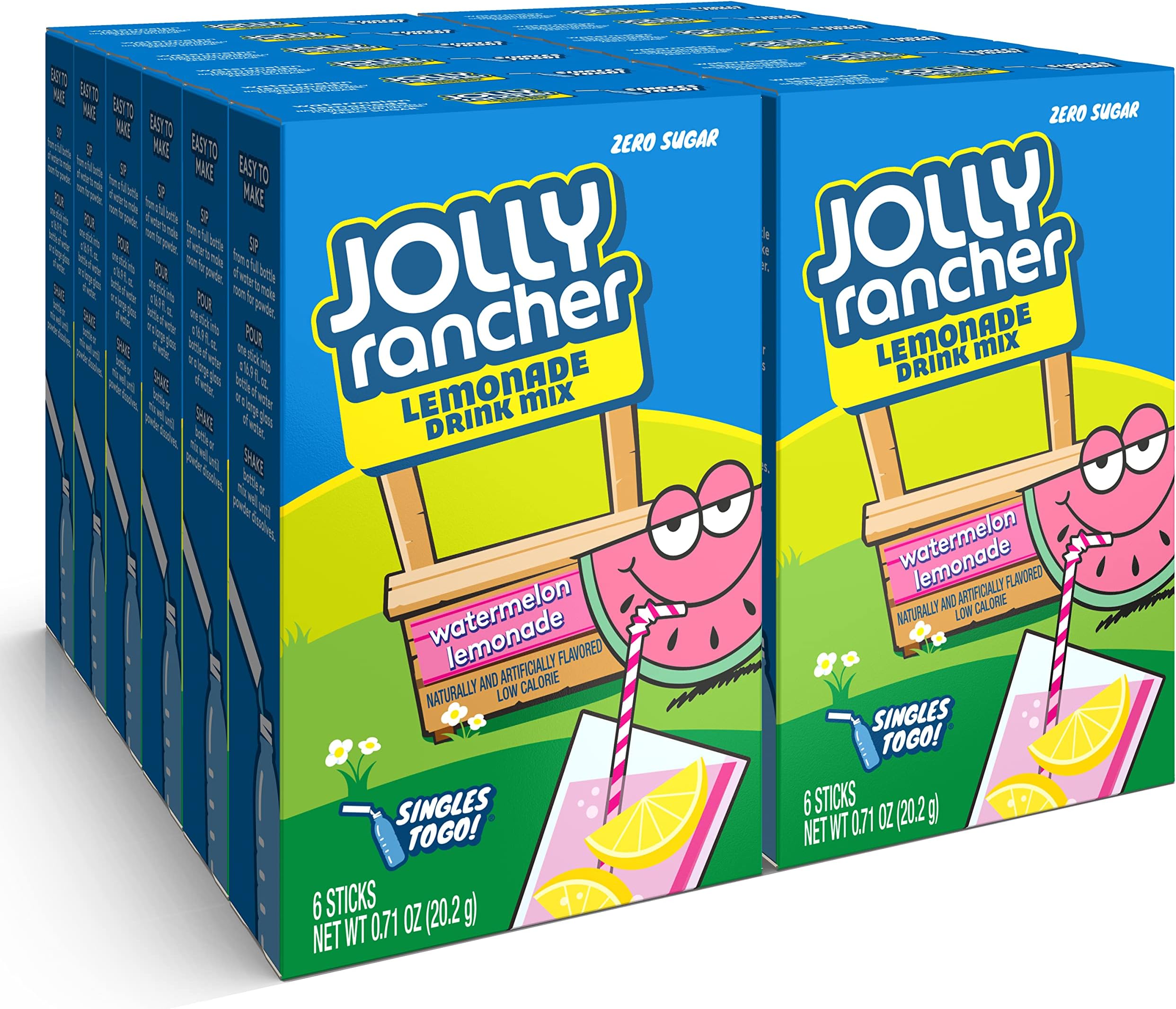 Amazon.com : Jolly Rancher Rancher Singles To Go Water Drink Mix ...