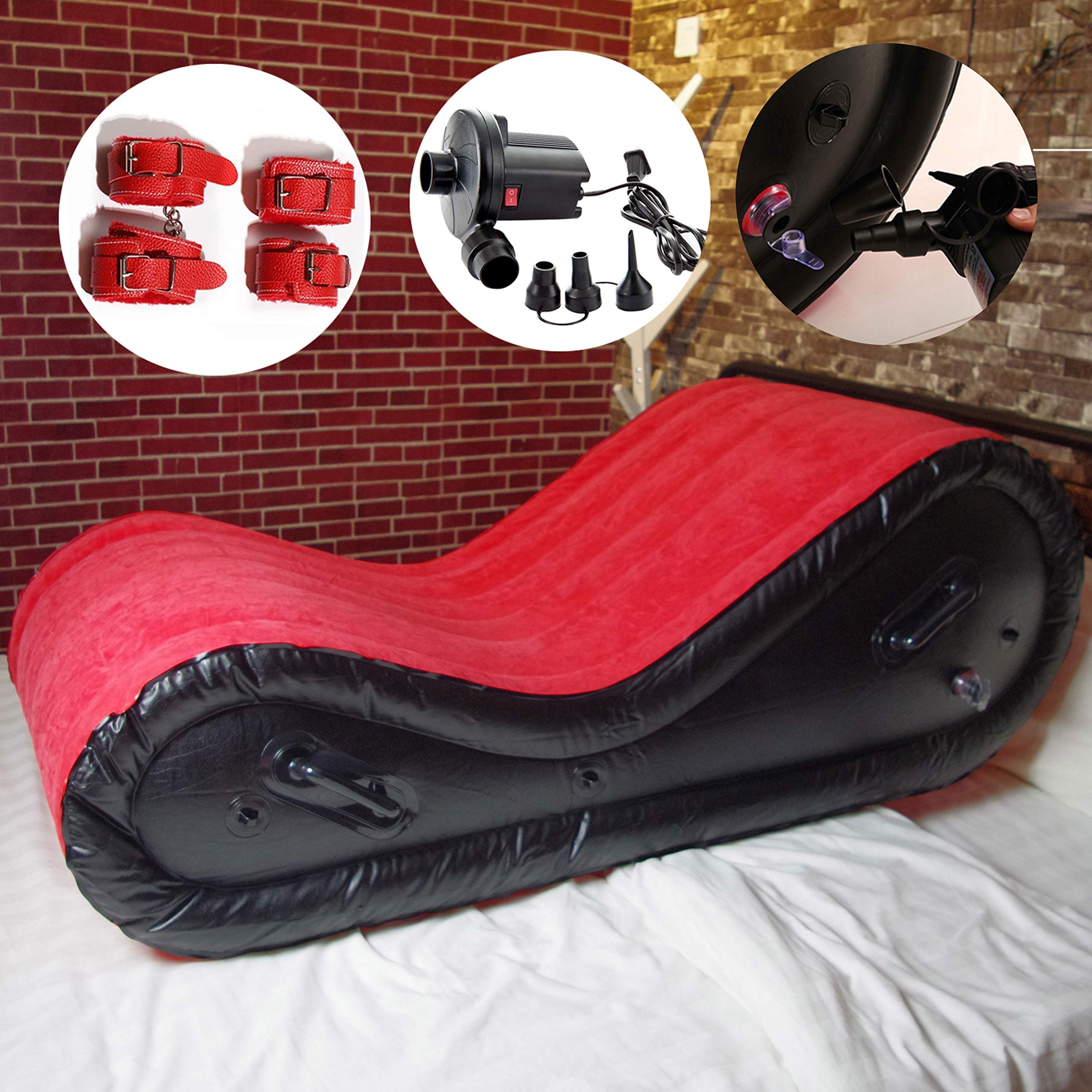 Inflatable Sofa with Cuff Kit for BDSM and Bondage Play,Sex Game ...