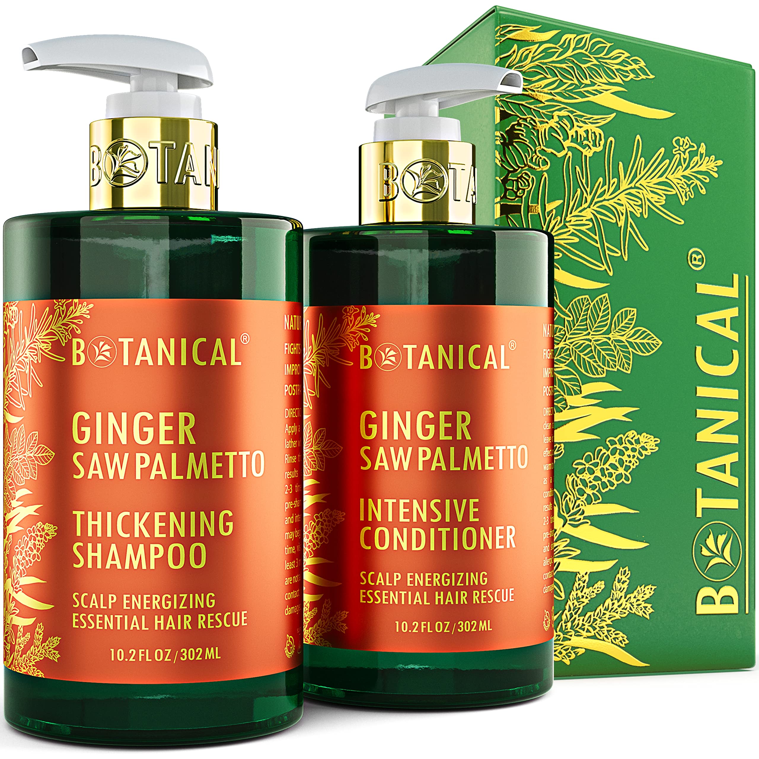 Botanical Hair Growth Labshampoo And Conditioner Gift Set Ginger Saw ...