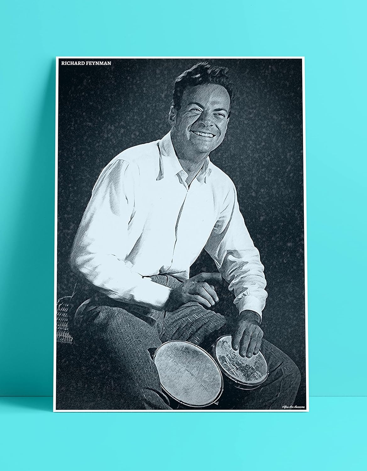 You are Awesome - Richard Feynman Art Effect Poster 01 (12inchx18inch ...