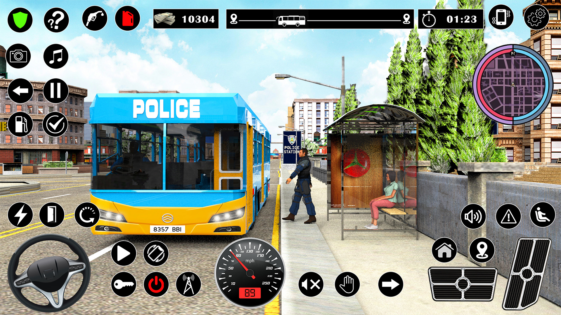 Police Bus Driving Simulator: Public Bus Transport: New Game 2024 - App ...