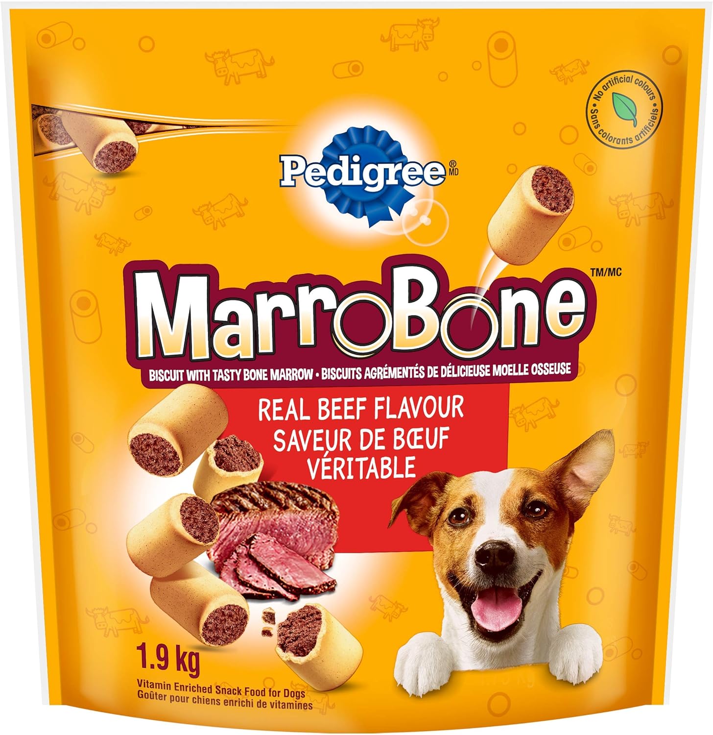 PEDIGREE MARROBONE Medium Dog Treats - Beef, 1.9kg : Amazon.ca: Pet ...