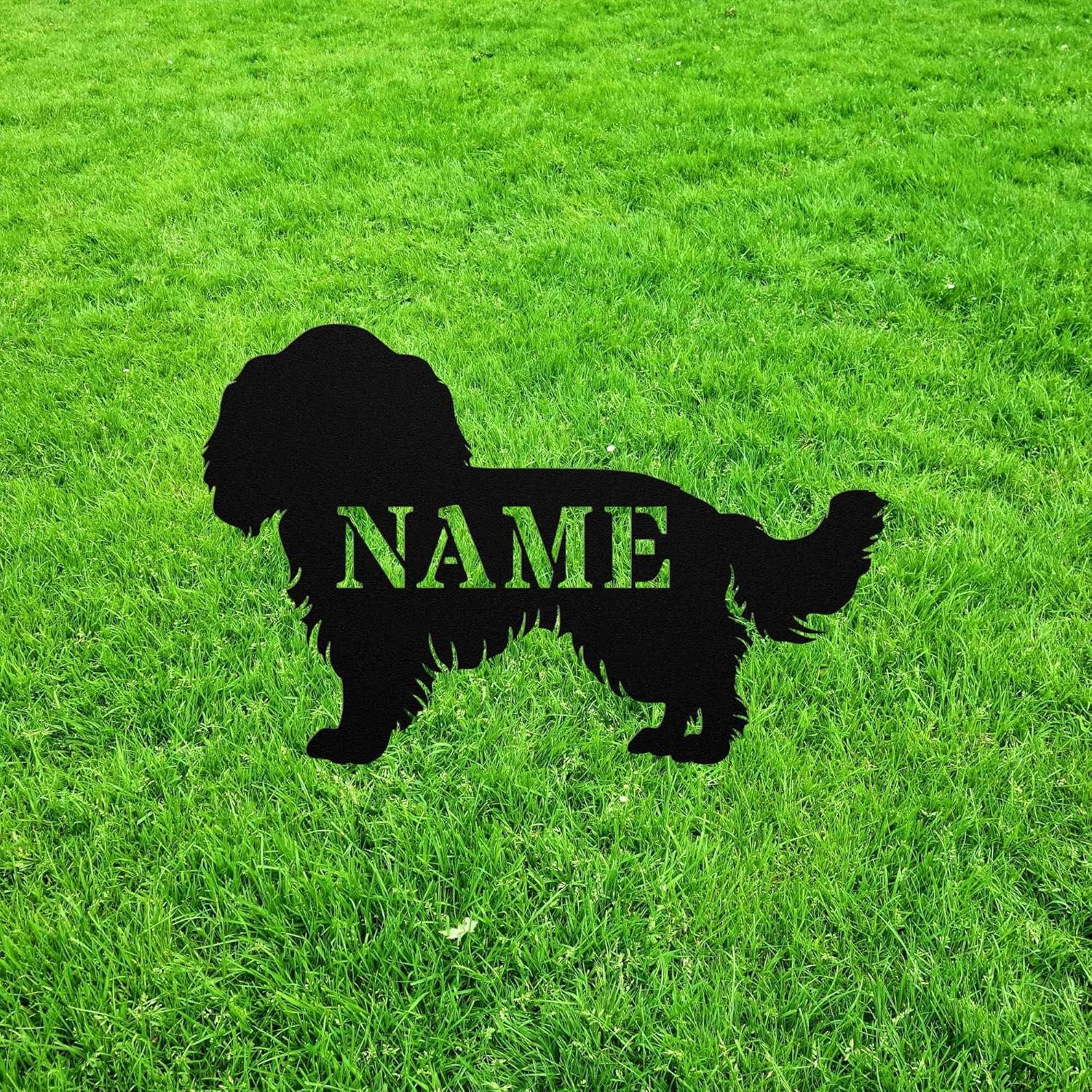 Amazon.com: Personalized Cavalier King Charles Spaniel Yard Art Statue ...