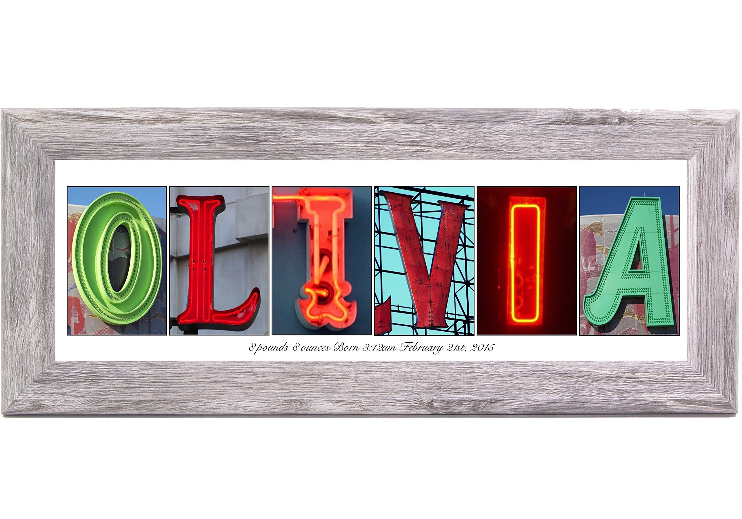 Name Art Personalized Letters Letter Art Alphabet Photos For DIY