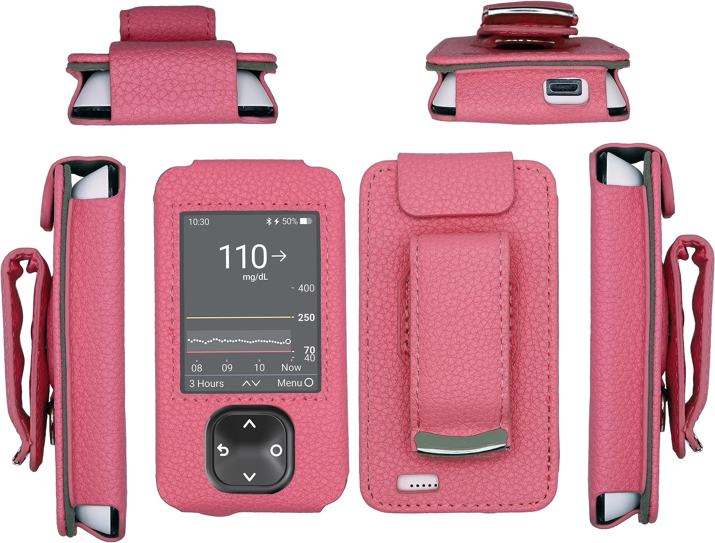 Amazon.com: Fitted Leather Case W/Screen Protector (Lanyard Included ...