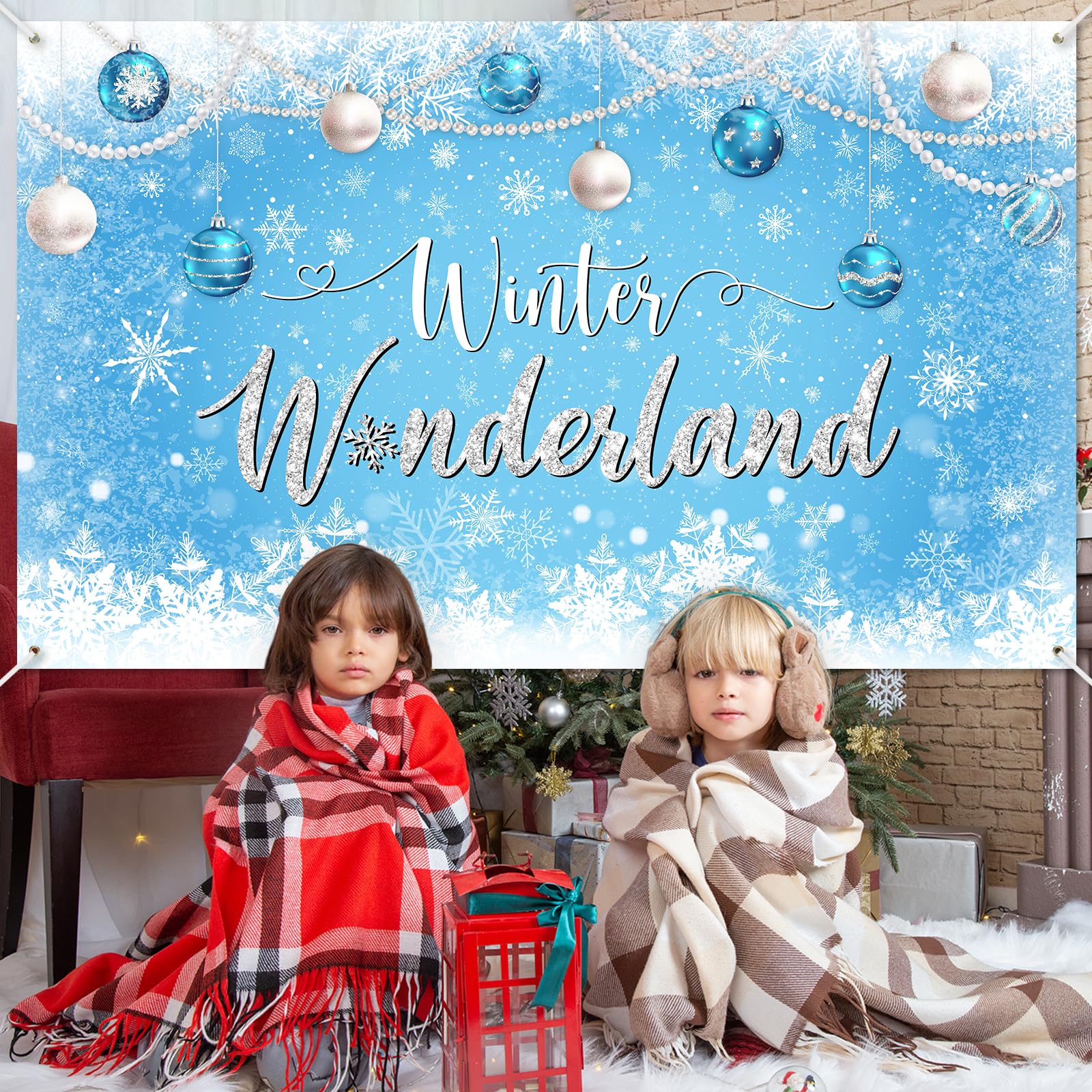 Winter Wonderland Backdrop Banner Winter Wonderland Landscape