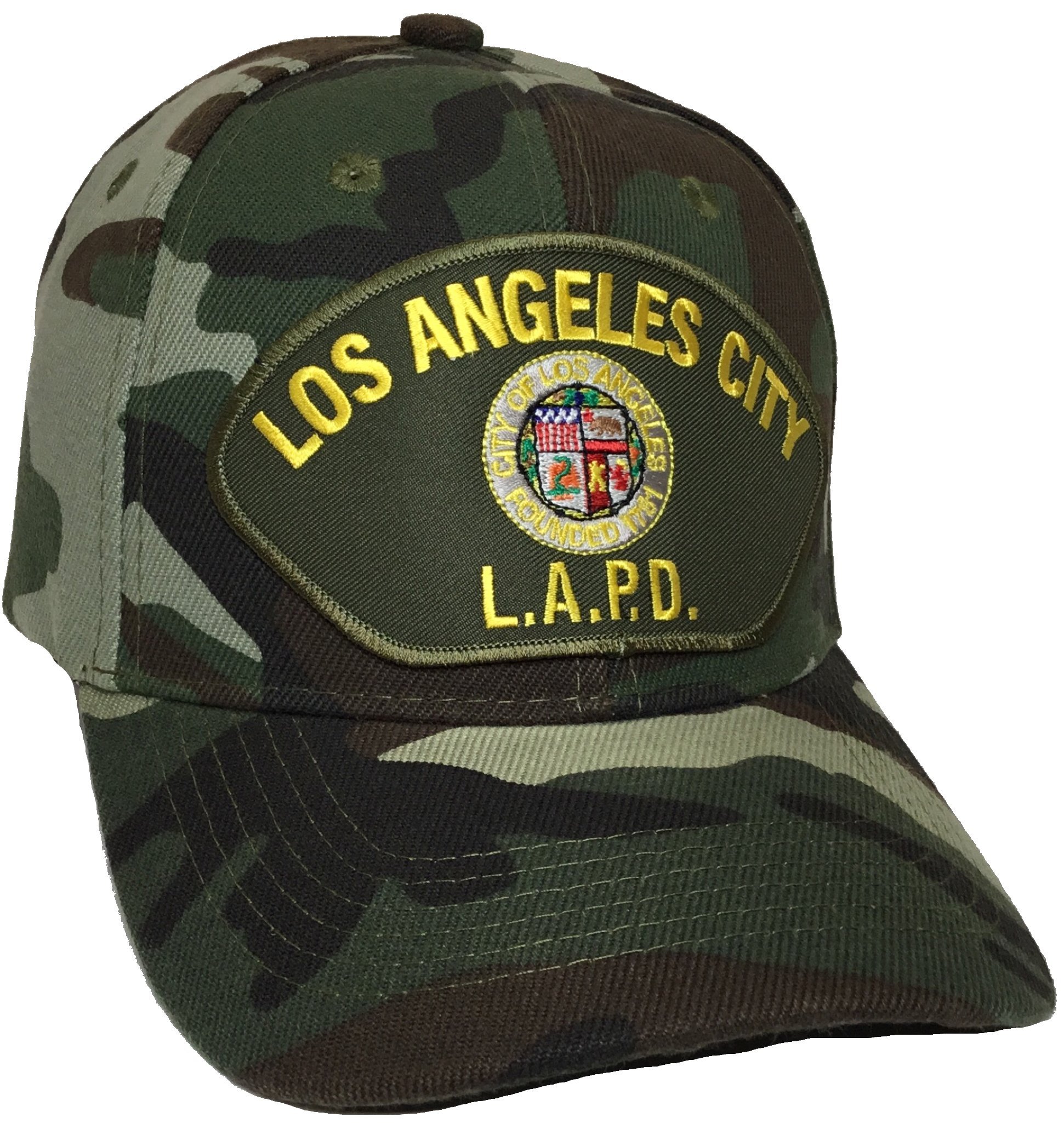 Amazon.com: Los Angeles LAPD Hat Camo Ball Cap