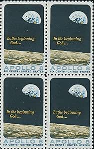 Amazon.com: USA 1969 Apollo 8 Moon Orbit Block of 4 Postage Stamps ...